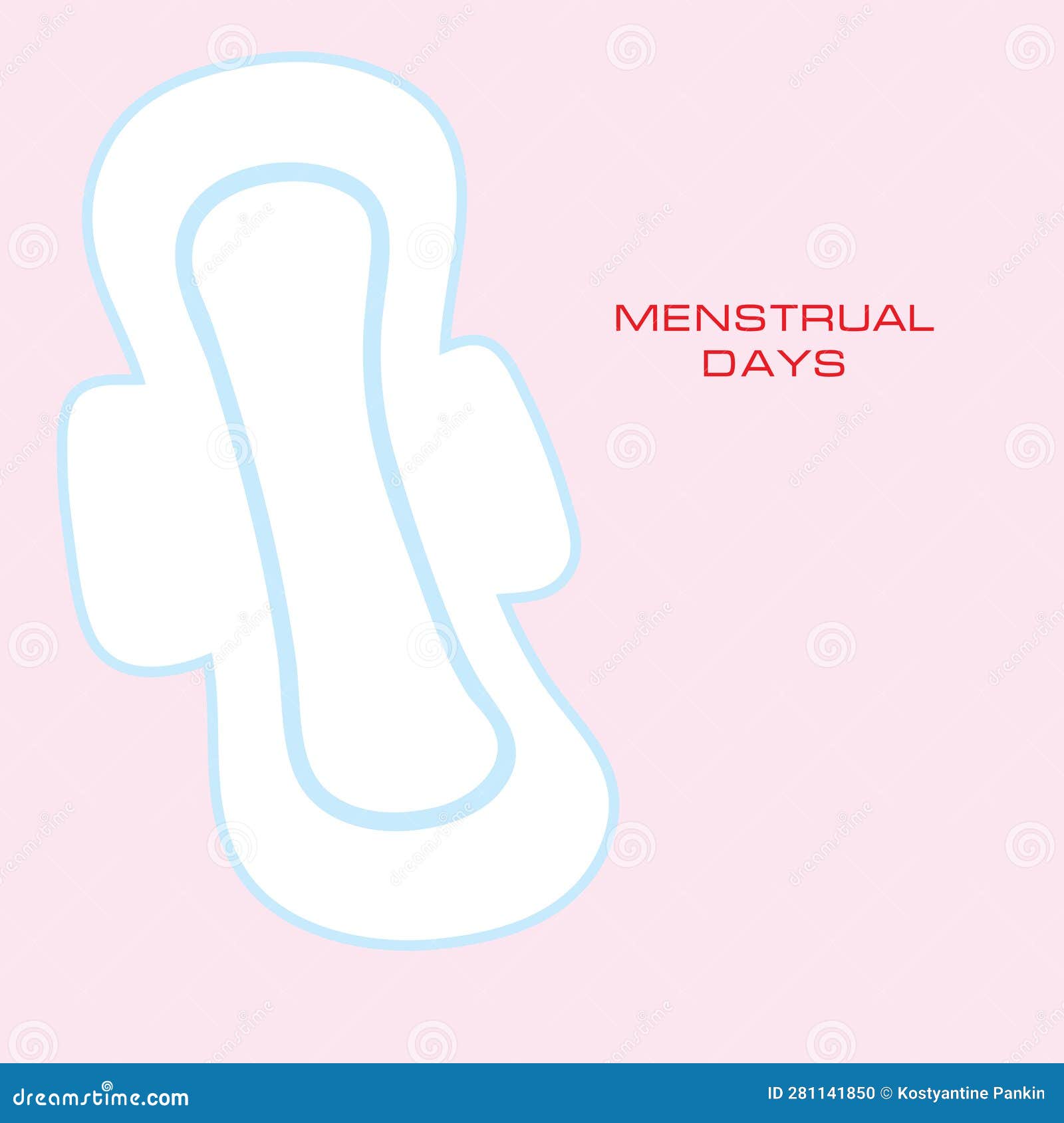Poster For Menstrual Cycle With Magical Decor Vector Illustration ...