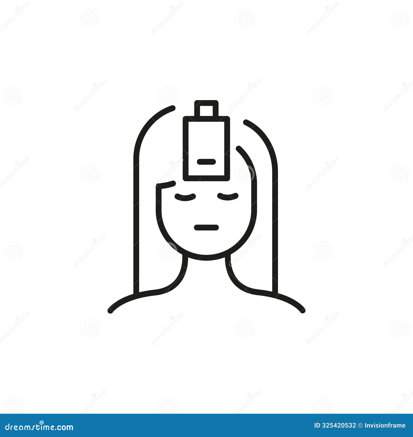 Fatigue Icon In Trendy Design Style. Fatigue Icon Isolated On White ...