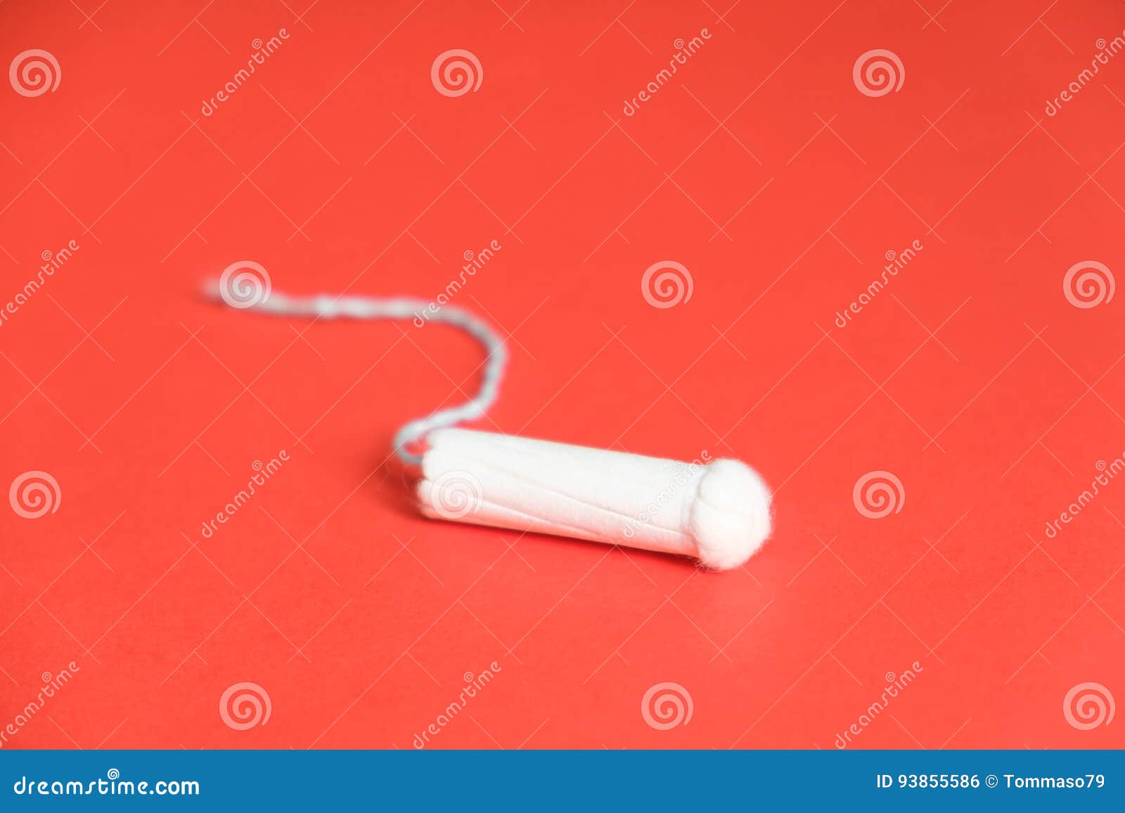 Menstrual Tampon On A Grey Background. Menstruation Cycle. Hygiene And ...