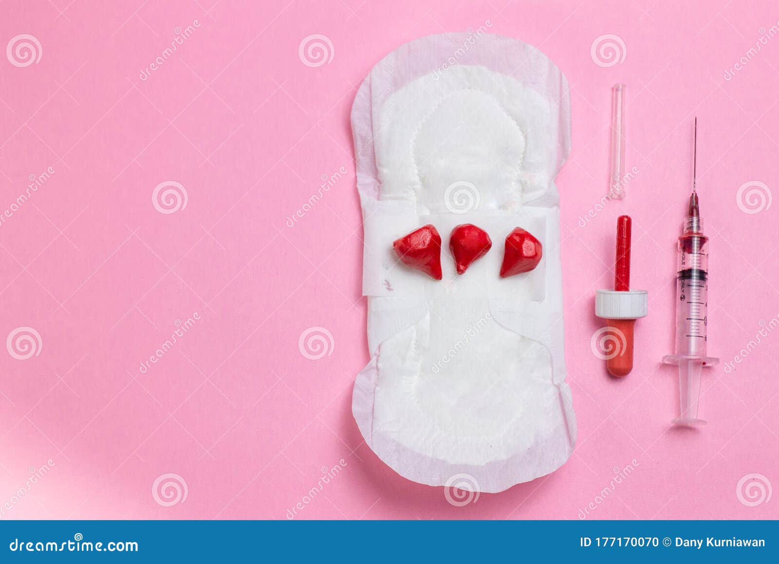 Menstruation Pad with Red Beads As Blood Drops Stock Photo - Image of ... Menstruation Pad with Red Beads As Blood Drops Stock Photo - Image of ...