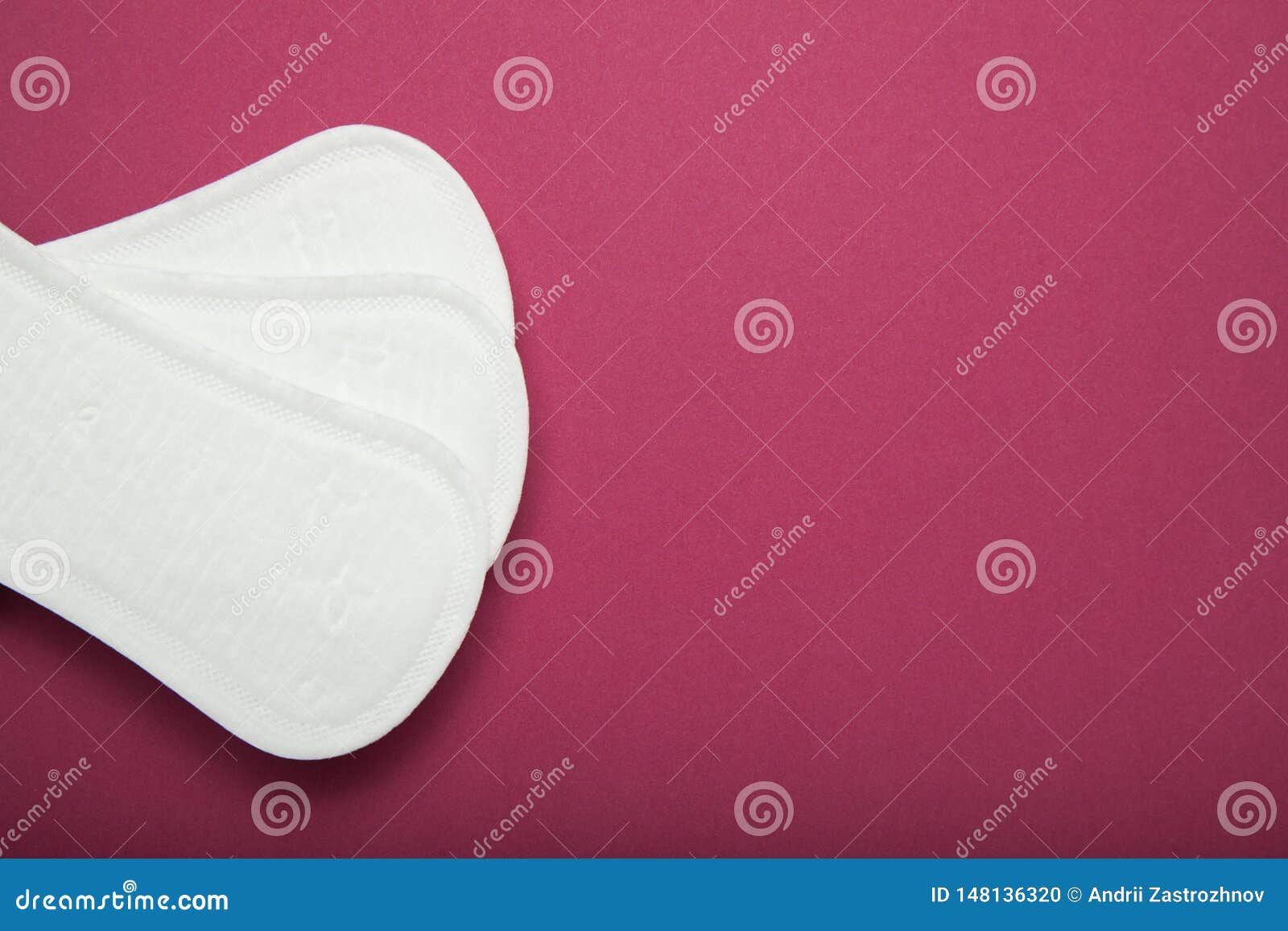 Menstruation Sanitary Soft Pad with Copy Space, Hygiene Protection ...
