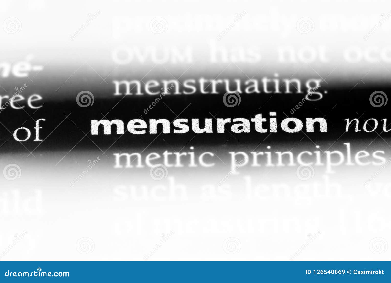 Mensuration stock image. Image of printed, definition - 126540869