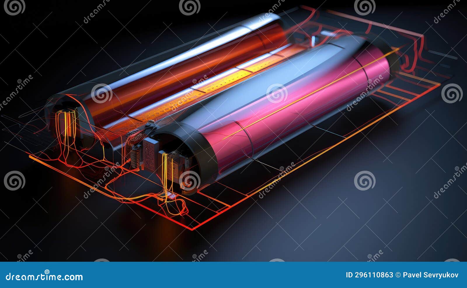 Ment Thermal Battery Develop Stock Illustration - Illustration of ...