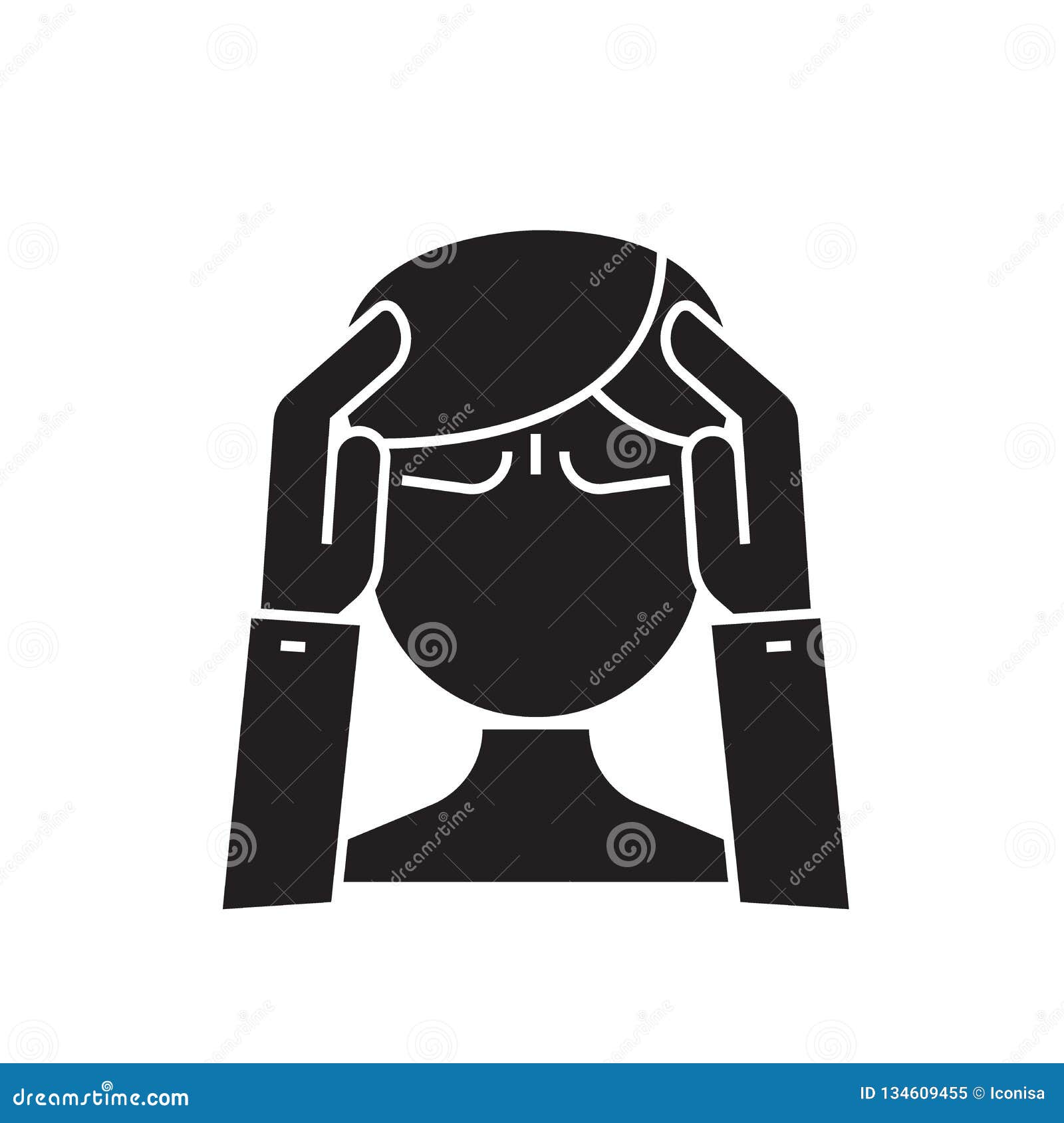 Mental Activity Black Vector Concept Icon. Mental Activity Flat ...