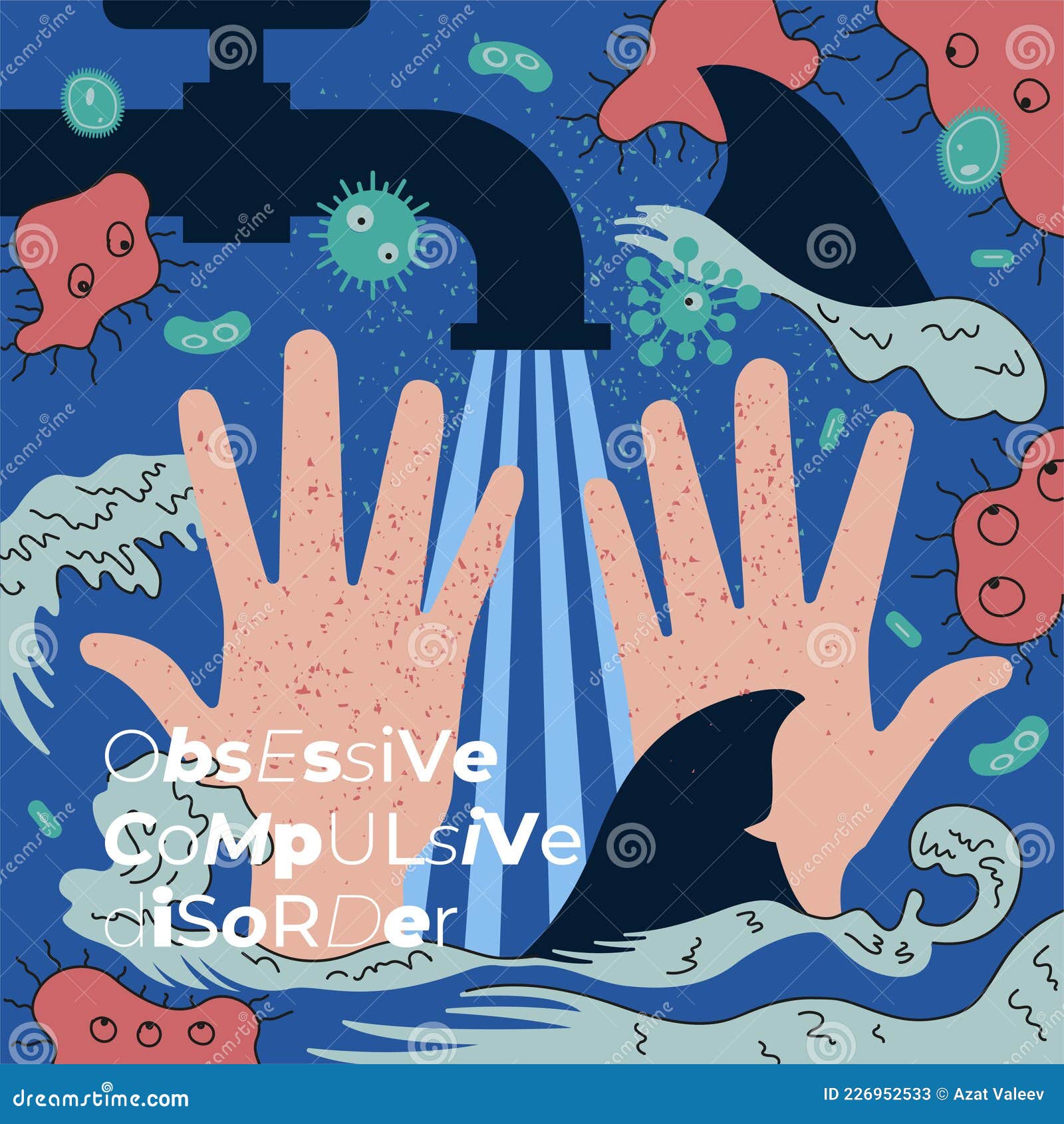 Mental And Behavioral Obsessive Compulsive Disorder Abstract Banner ...