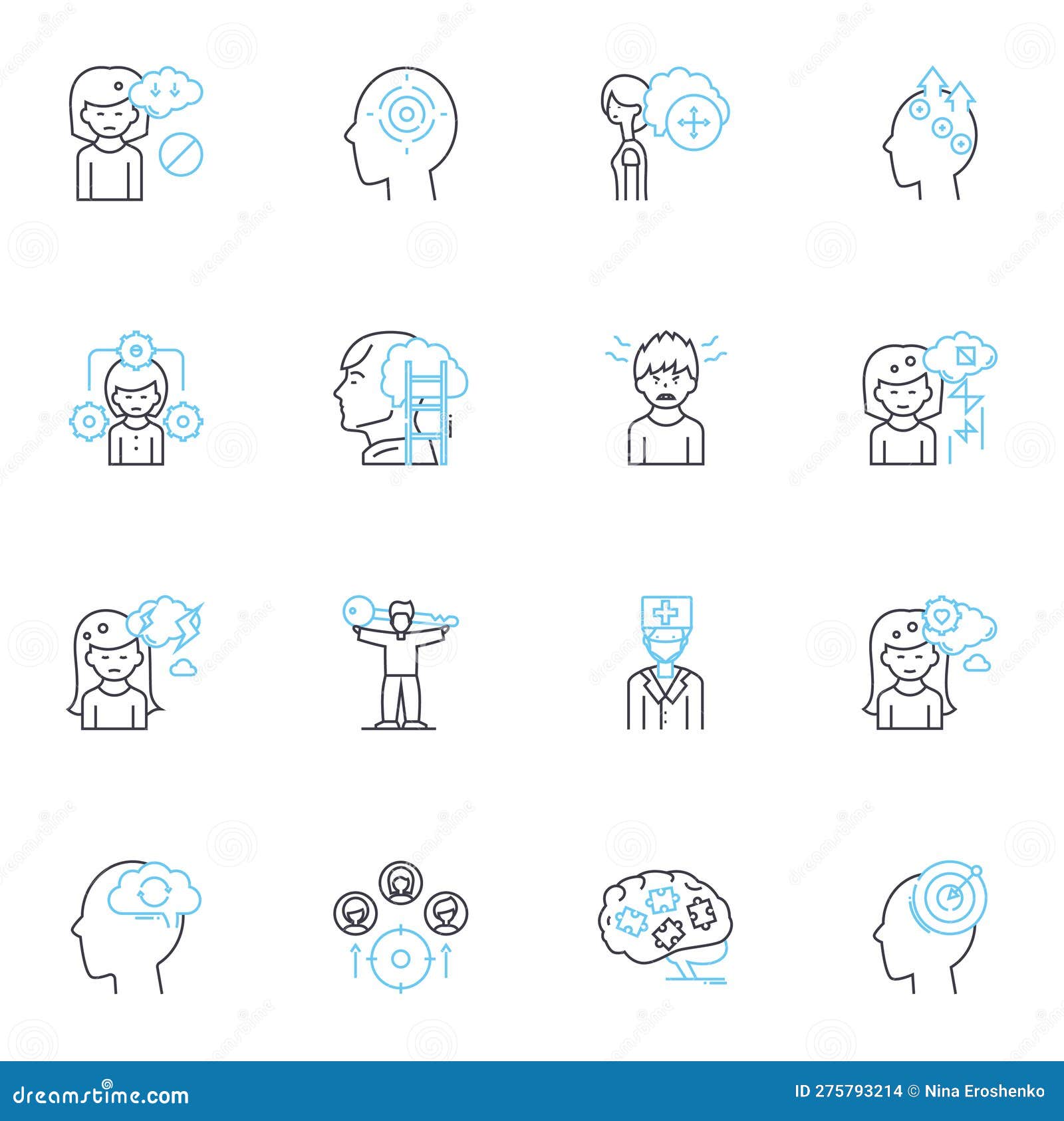 Understanding Line Icons Collection. Comprehension, Insight, Empathy ...