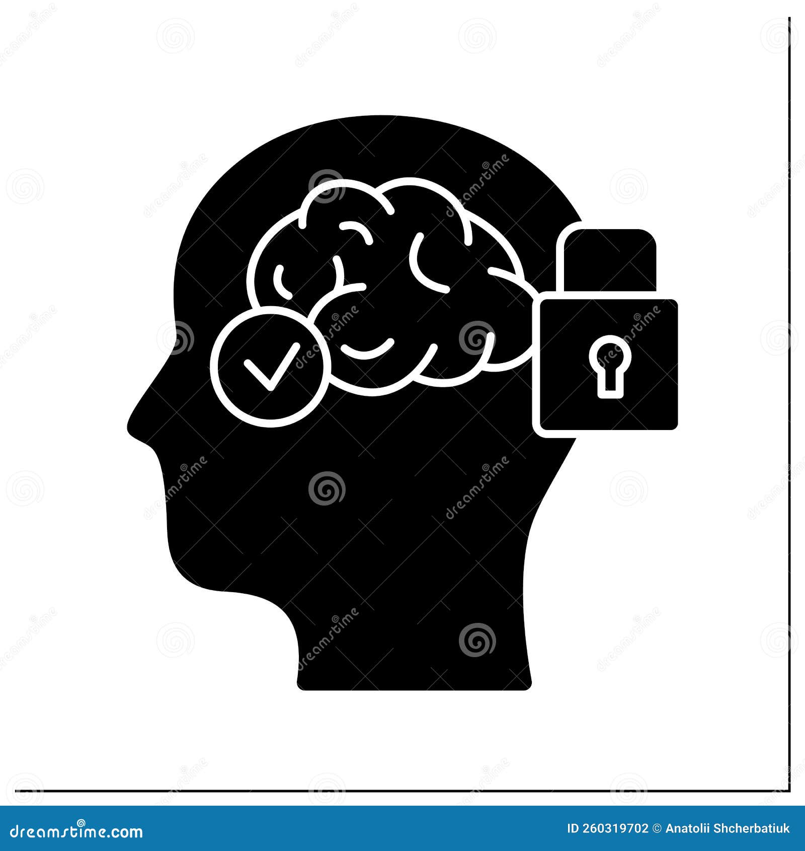 Mental Conditioning Glyph Icon Stock Vector - Illustration of patterns ...