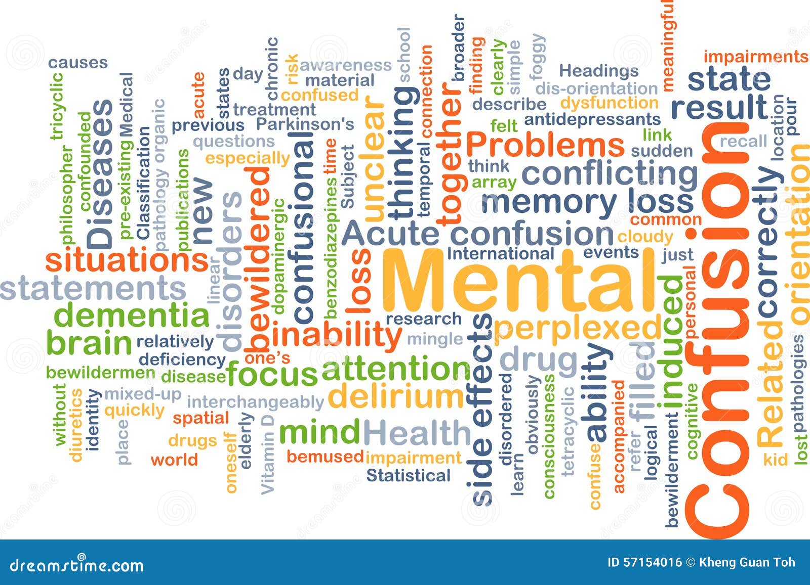 Mental Confusion Background Concept Stock Illustration - Illustration ...