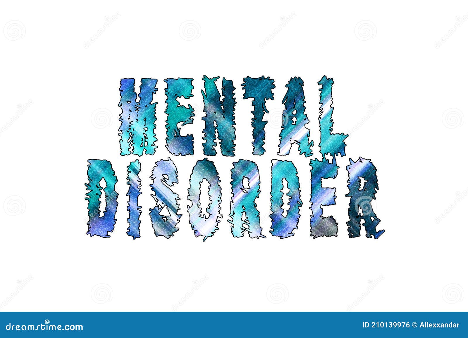 Mental Disorder, Banner, Poster and Sticker Stock Illustration ...