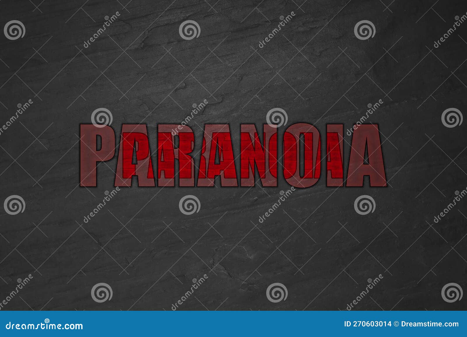 Mental Disorder. Words Paranoia on Black Stone Background Stock Photo ...