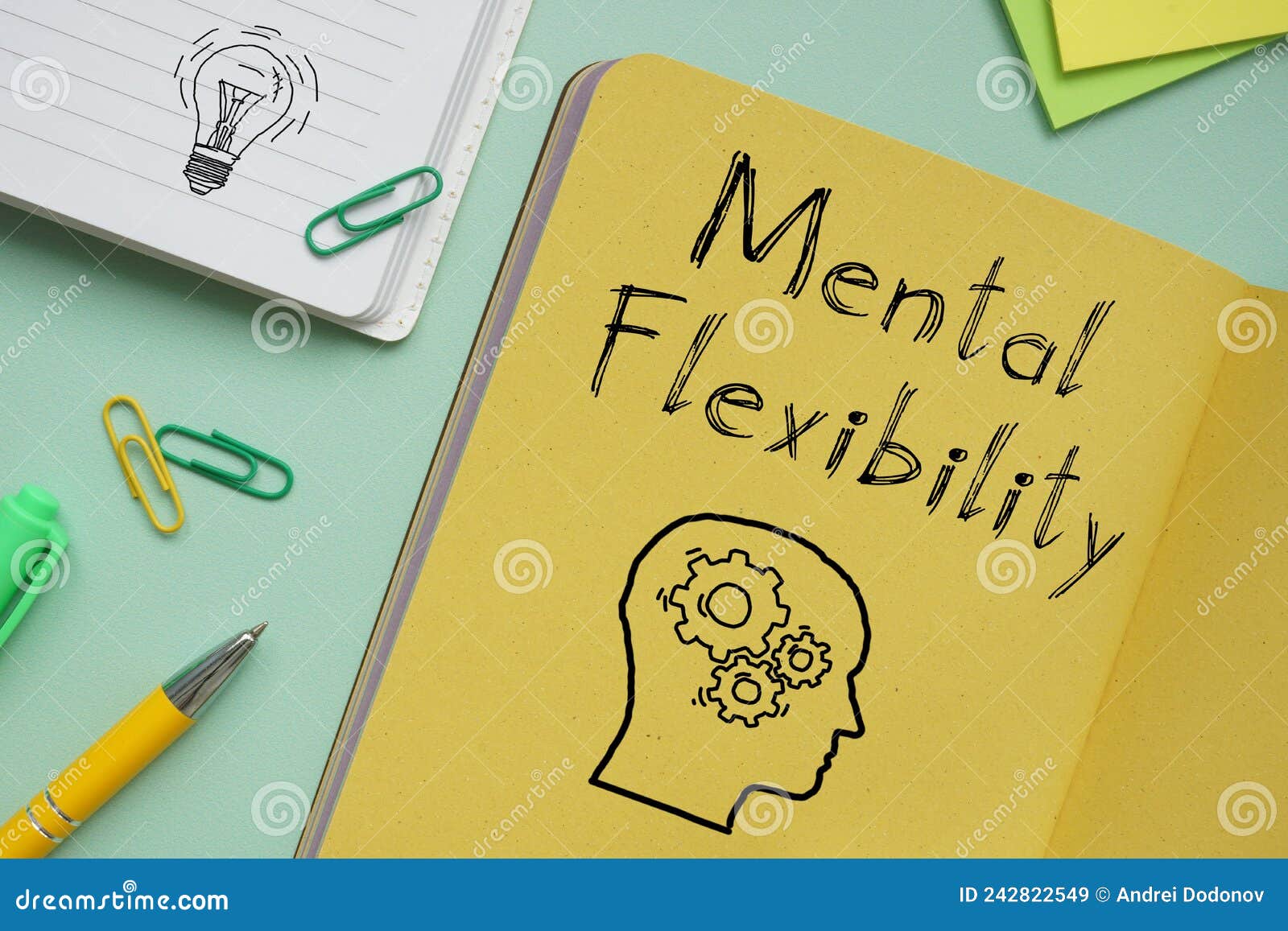 Mental Flexibility is Shown on the Business Photo Using the Text Stock ...
