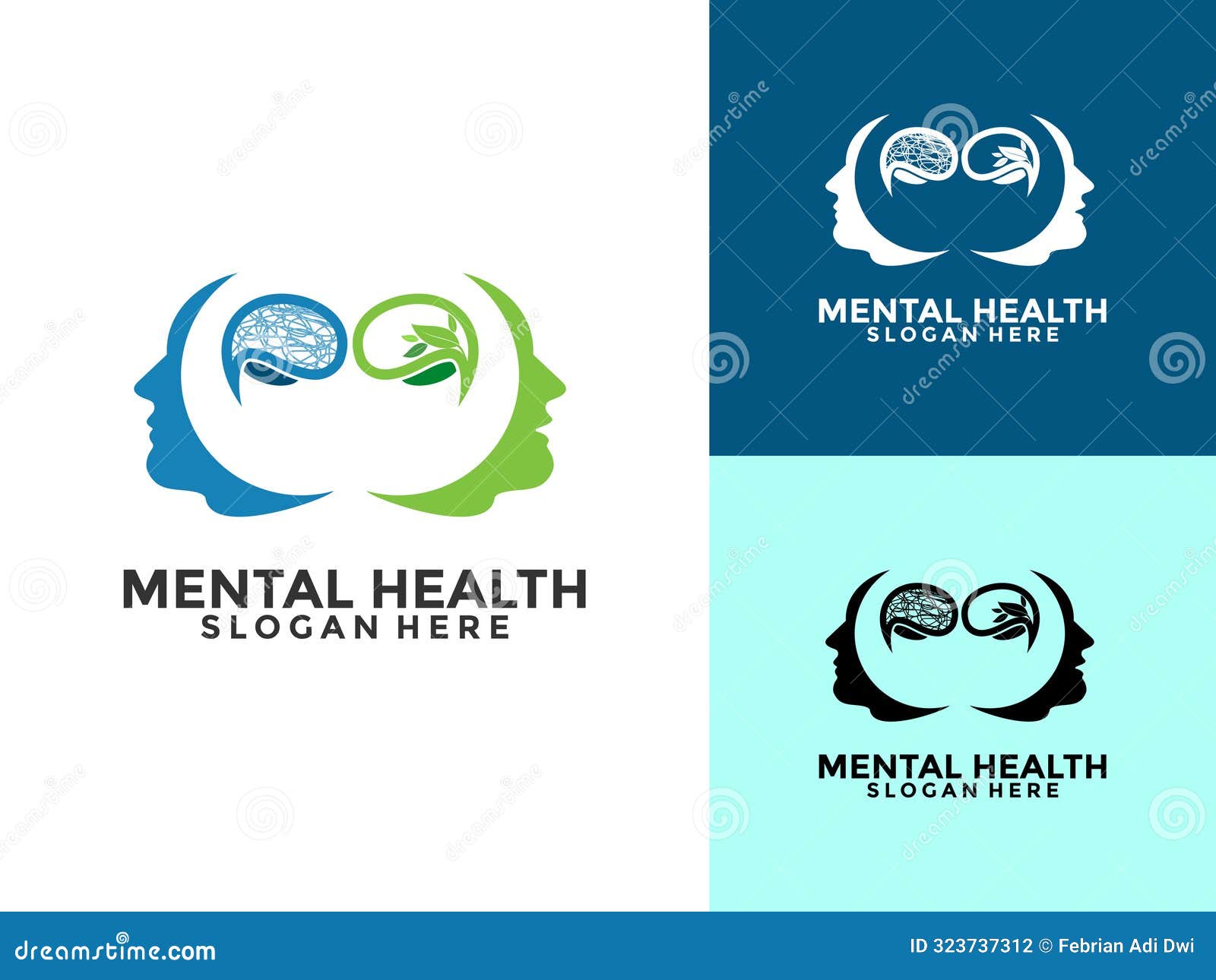 Mental Health Logo Vector, Human Think Health, Healthy Mind Logo ...
