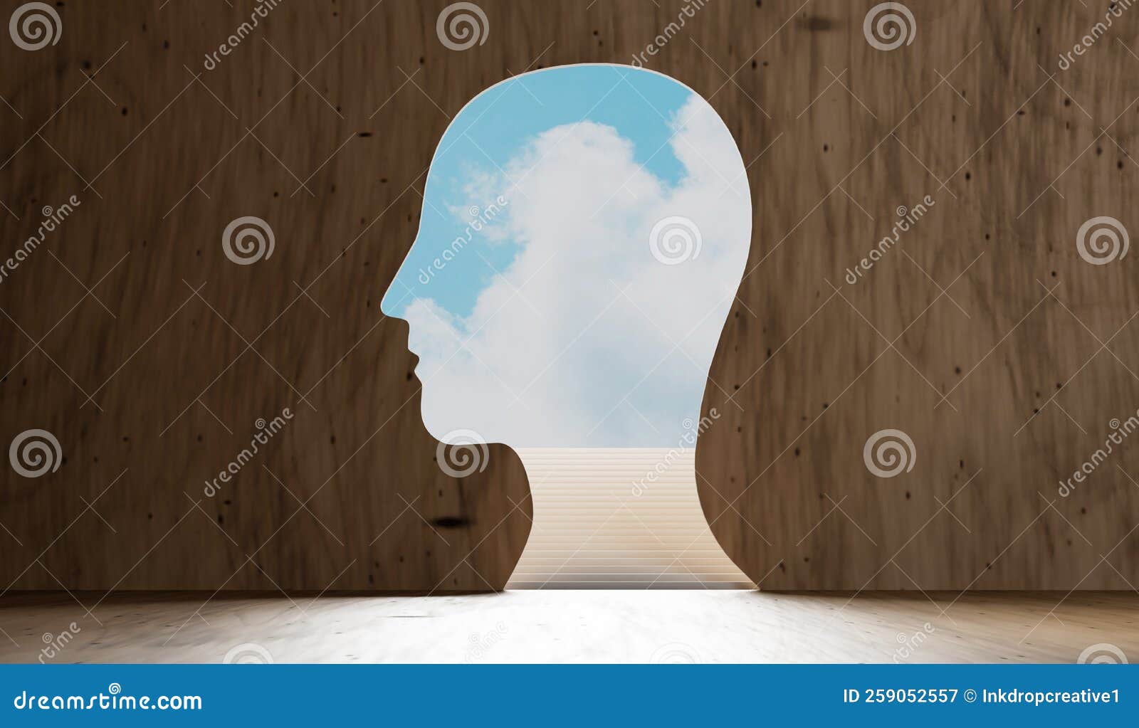 Mental Health and Mindfulness Concept. Steps Leading through a Head To ... Mental Health and Mindfulness Concept. Steps Leading through a Head To ...
