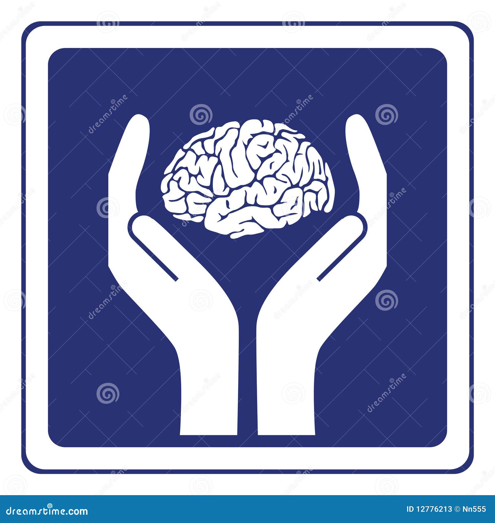 Mental health sign stock vector. Illustration of help - 12776213