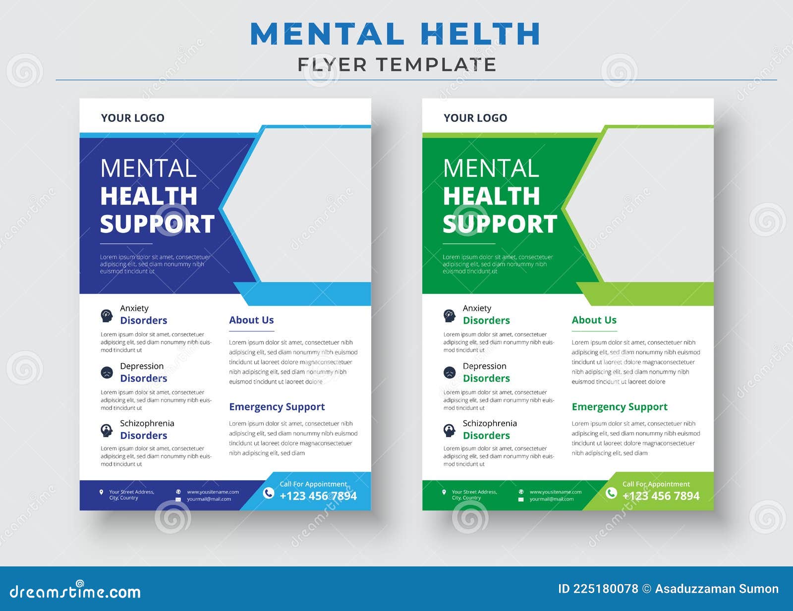 Mental Health Support Flyer Template, Support Group Flyer and Poster ...