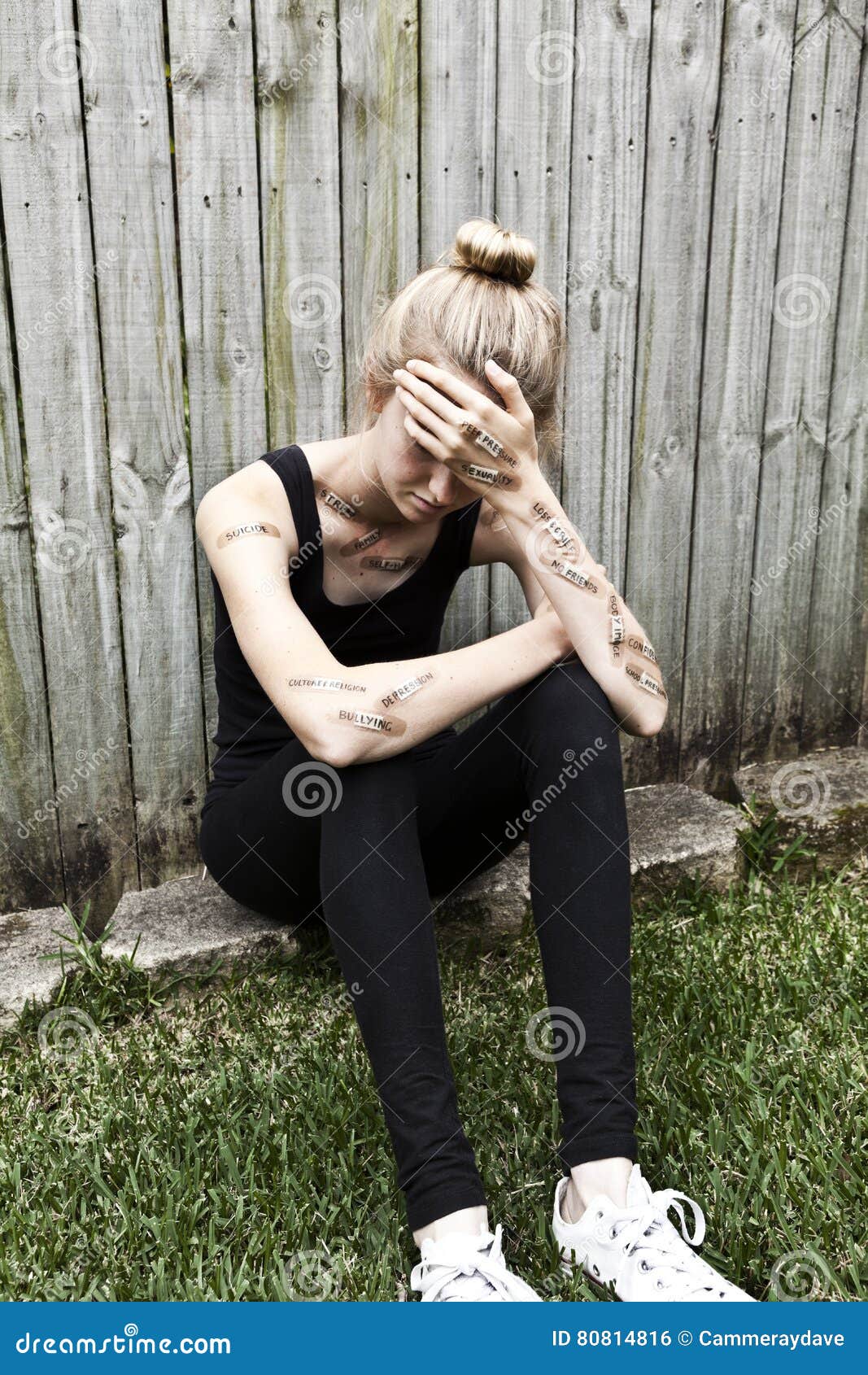 Mental Health Teen Depression Anxiety Stock Photo - Image of band ... Mental Health Teen Depression Anxiety Stock Photo - Image of band ...