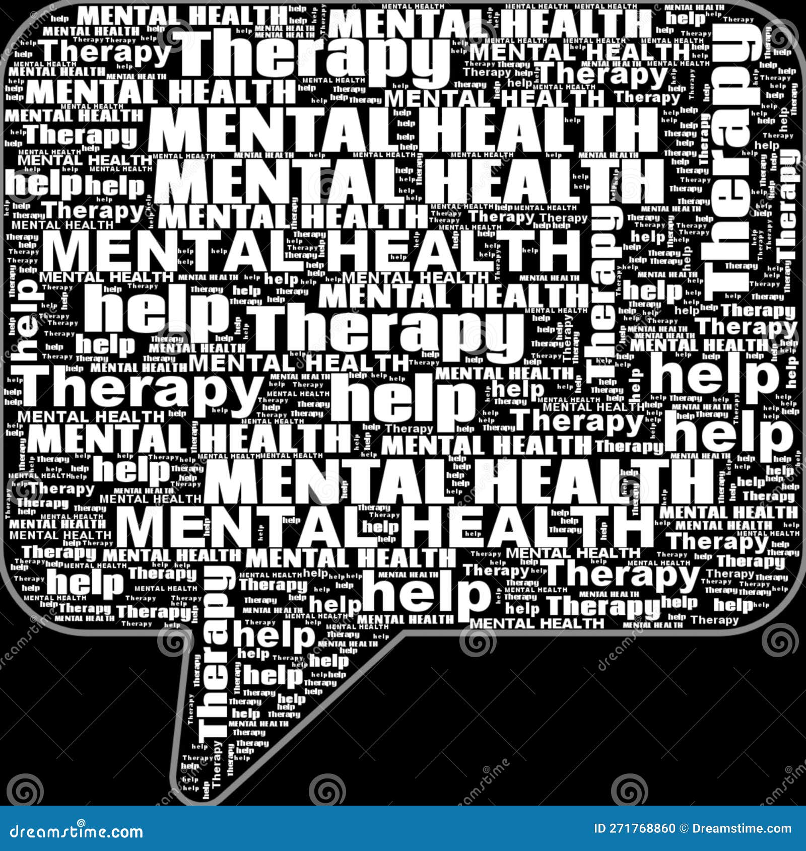 Mental Health Therapy Help Abstract Background Illustration Header ...