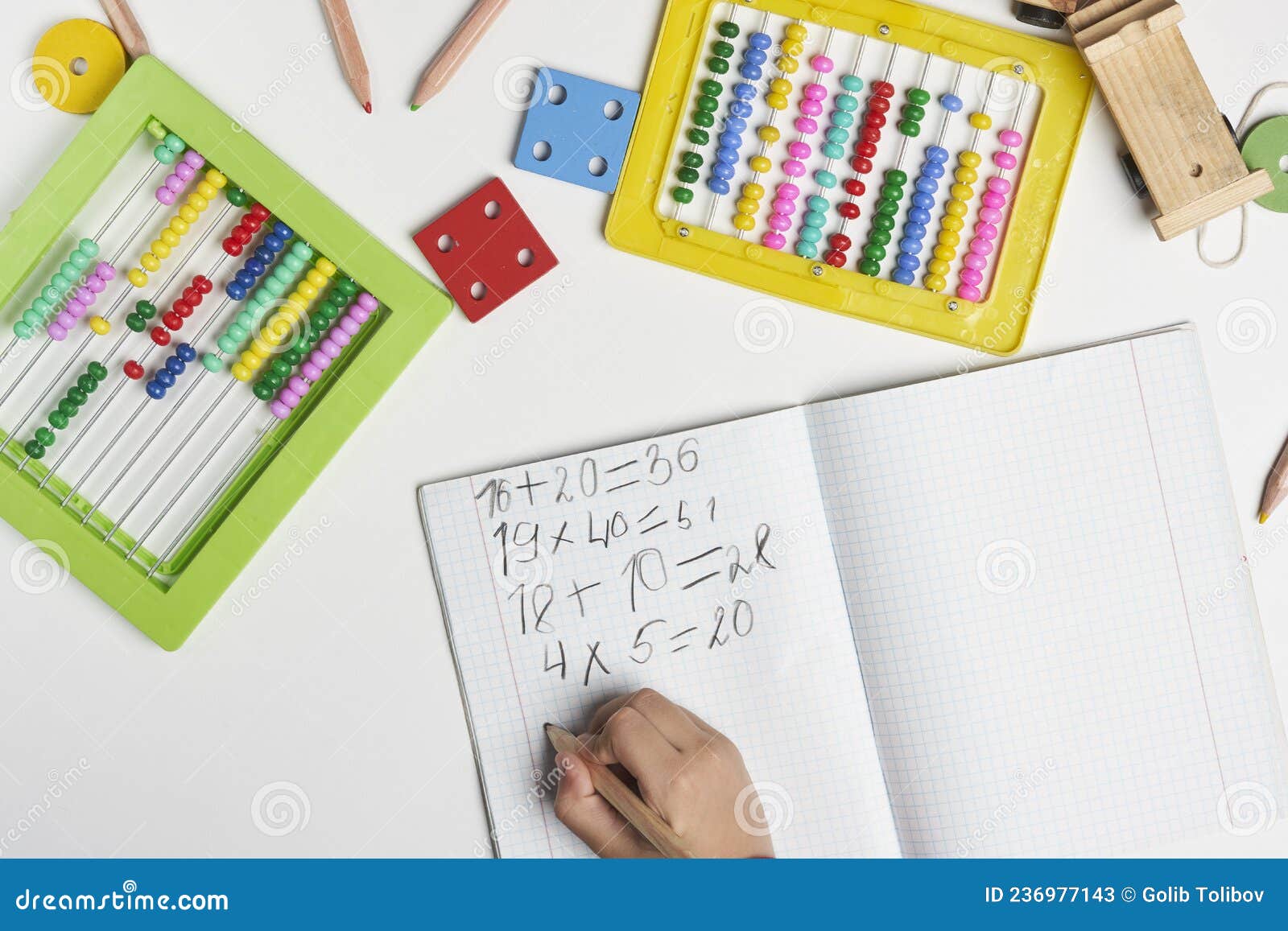 Mental Math for Adults. Doing Math Stock Image - Image of budget ...