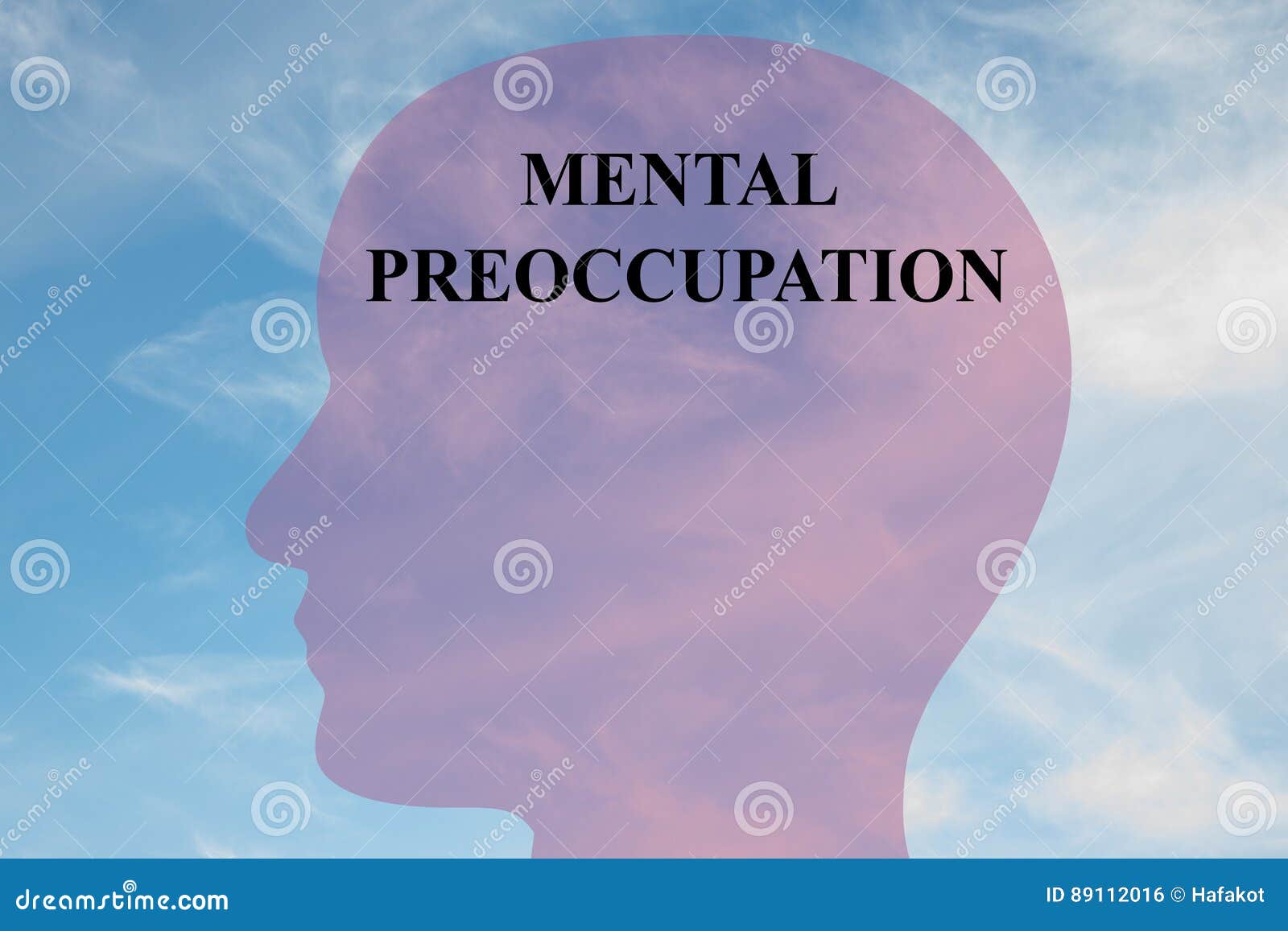 Mental Preoccupation - Concept Stock Illustration - Illustration of ...