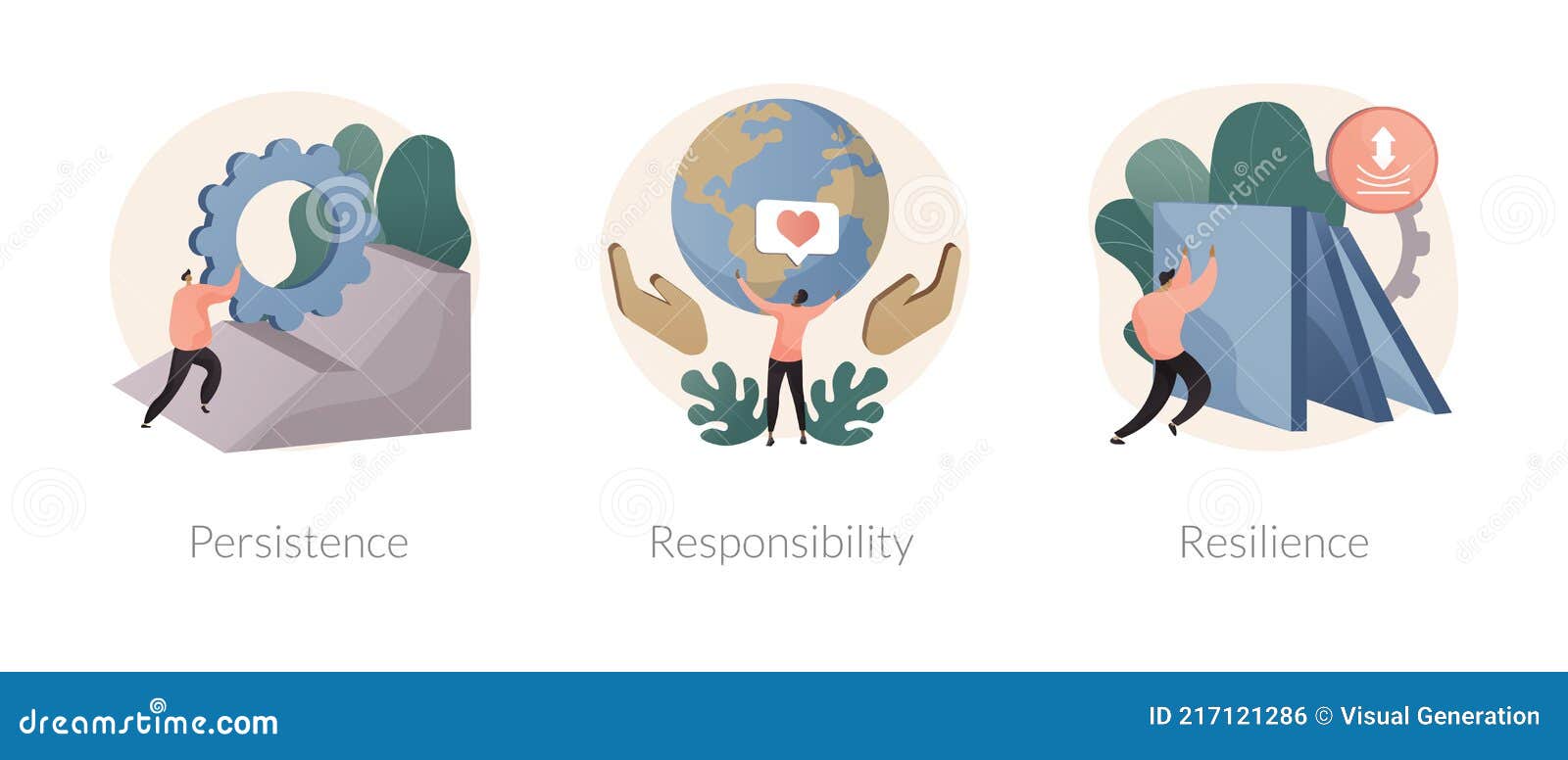 Mental Strength Abstract Concept Vector Illustrations. Stock Vector ...