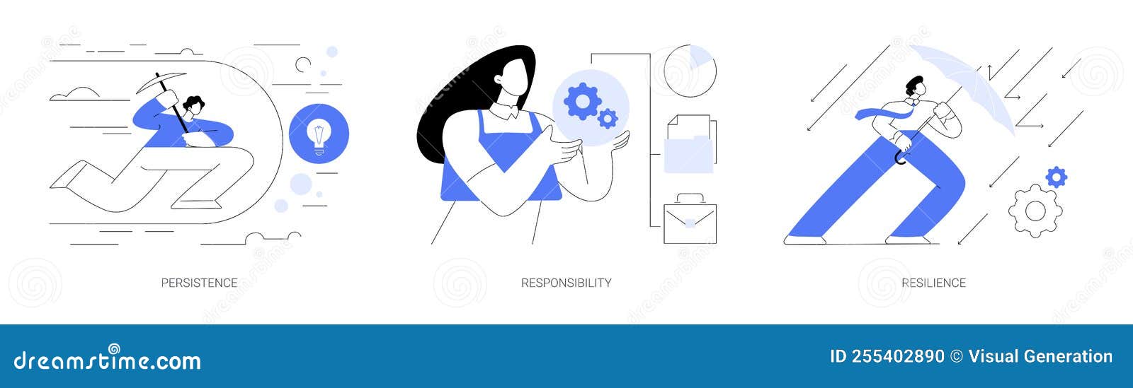 Mental Strength Abstract Concept Vector Illustrations. | CartoonDealer ...