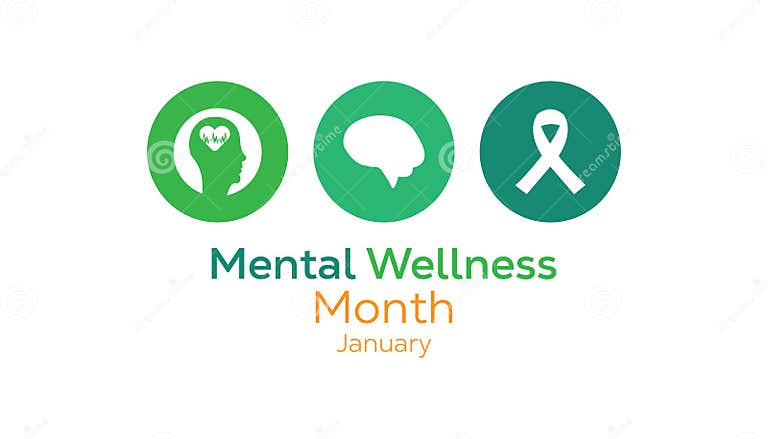Mental Wellness Month Observed Each Year during January. Healthcare ...