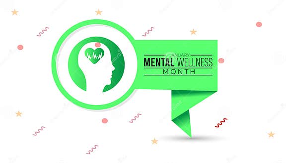 Mental Wellness Month Observed Each Year during January. Healthcare ...