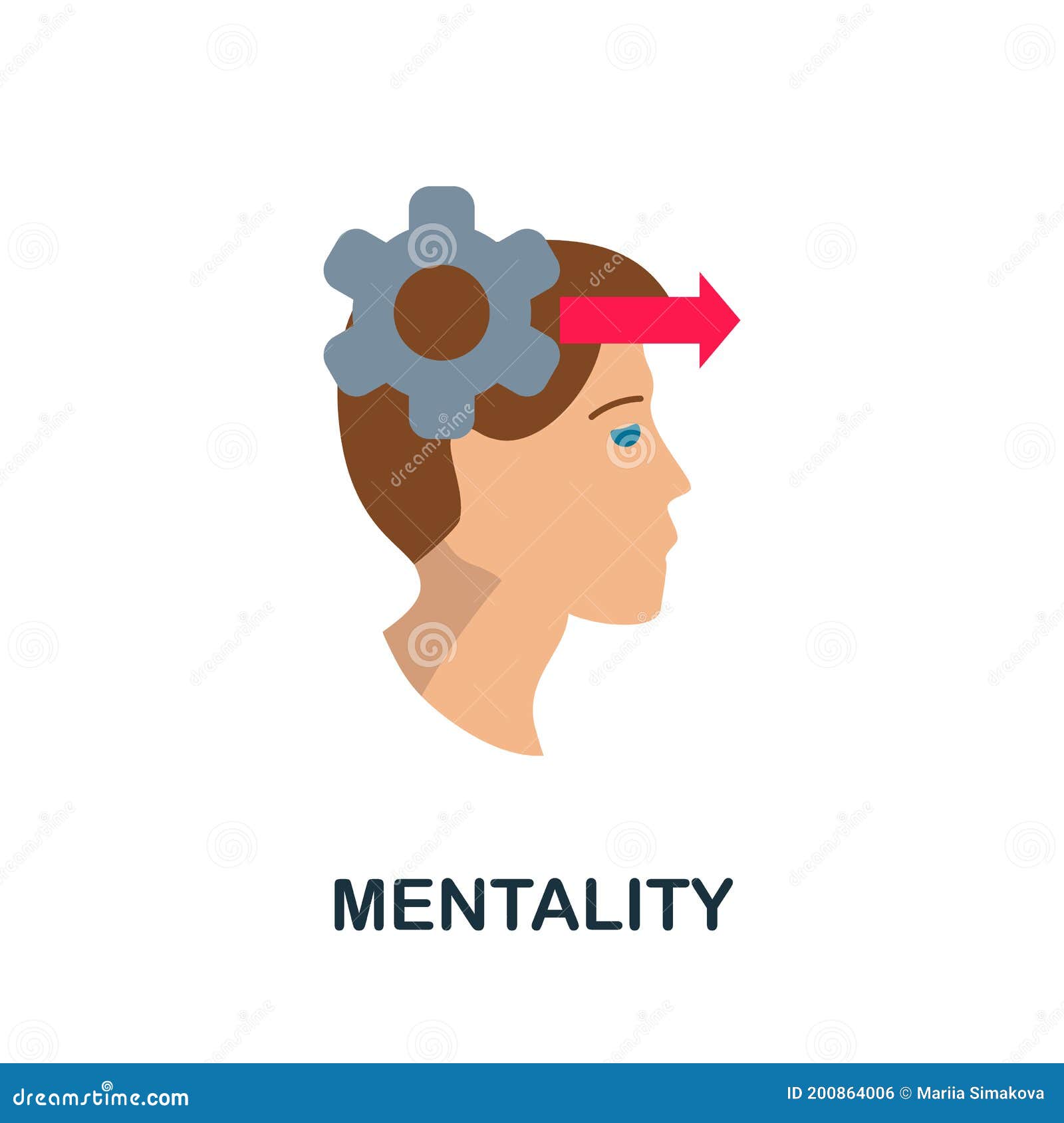 Mentality Icon. Simple Element from Critical Thinking Collection ...