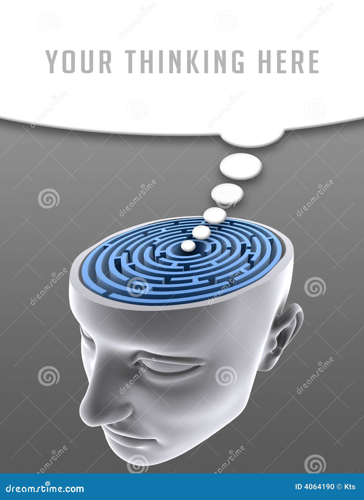 Mente confusa stock de ilustración. Ilustración de memoria - 4064190