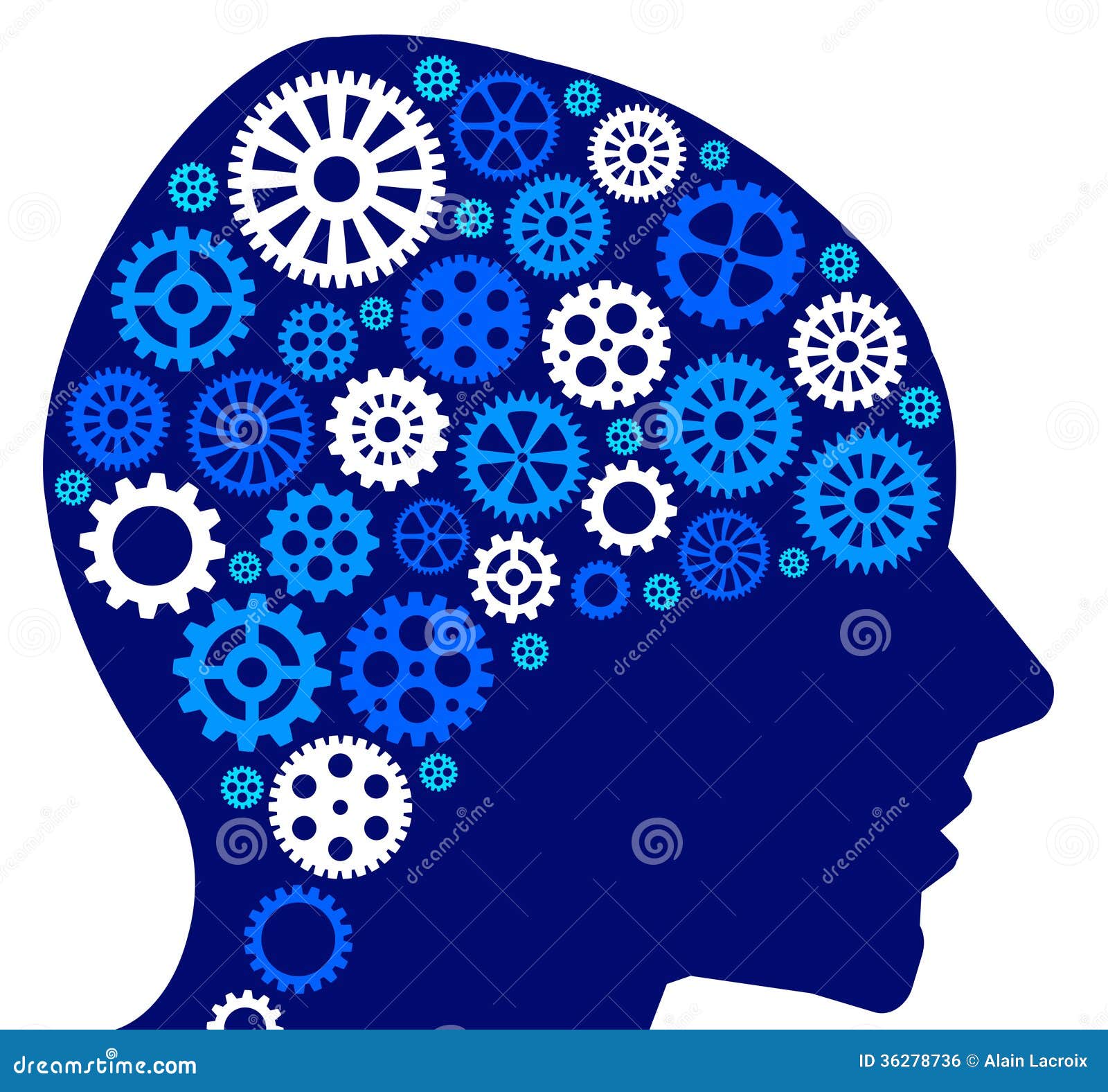 Mente creativa stock de ilustración. Ilustración de aprendizaje - 36278736