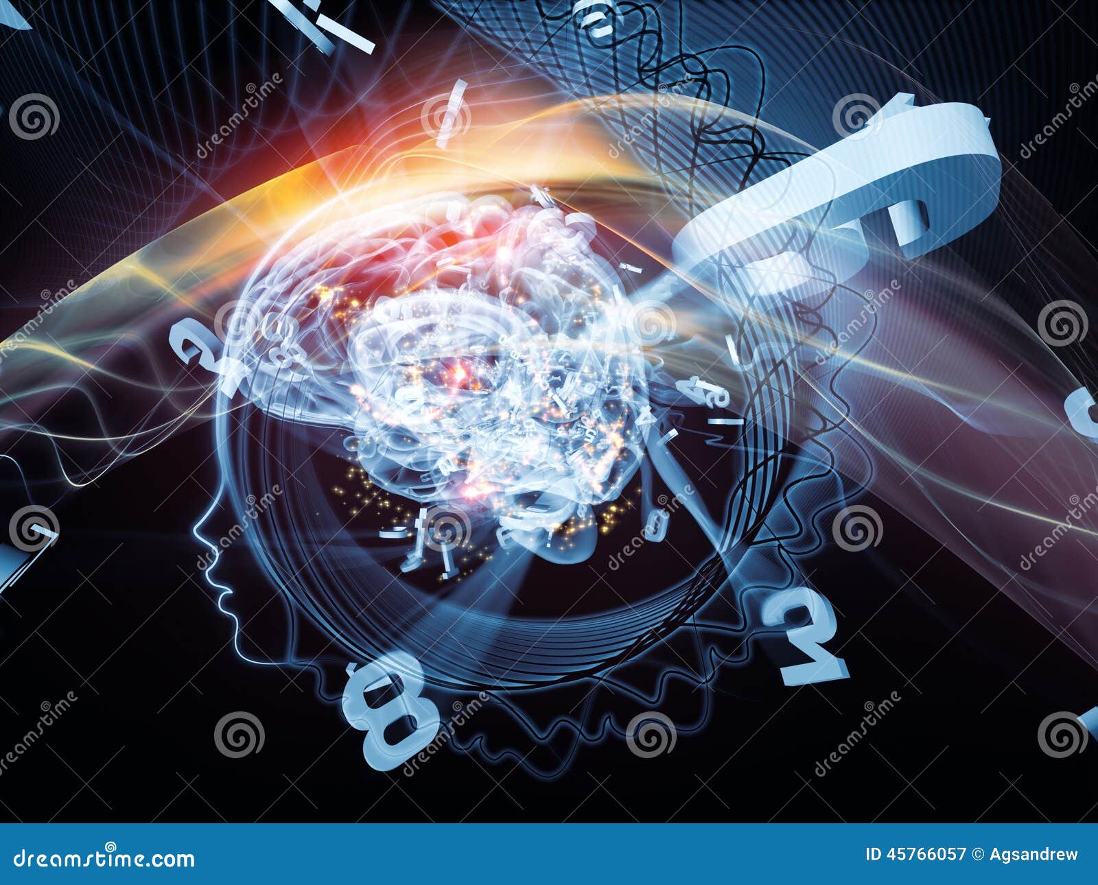 Mente de explosão imagem de stock. Imagem de nariz, fundo - 45766057