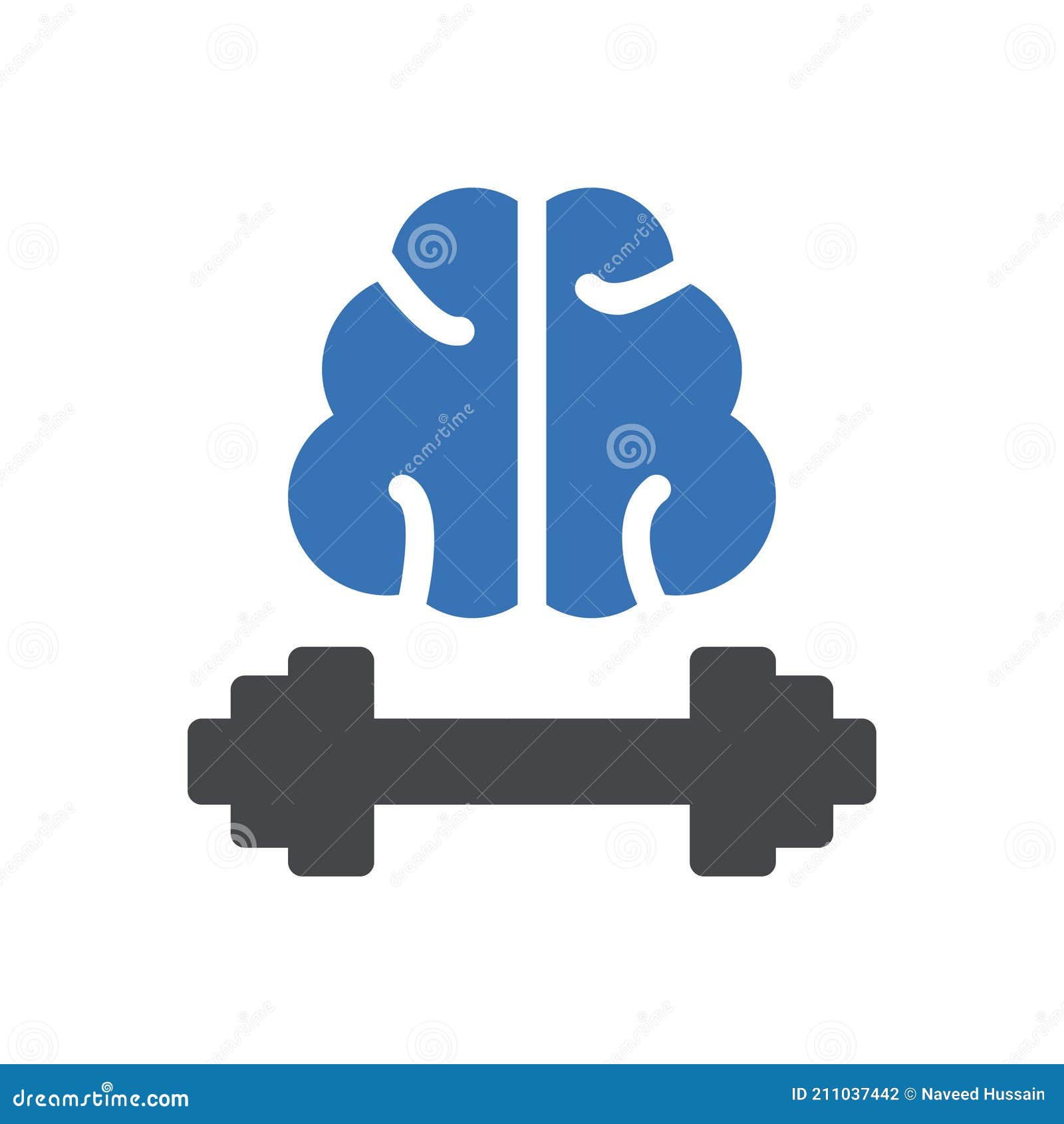 Mente fuerte ilustración del vector. Ilustración de hombre - 211037442