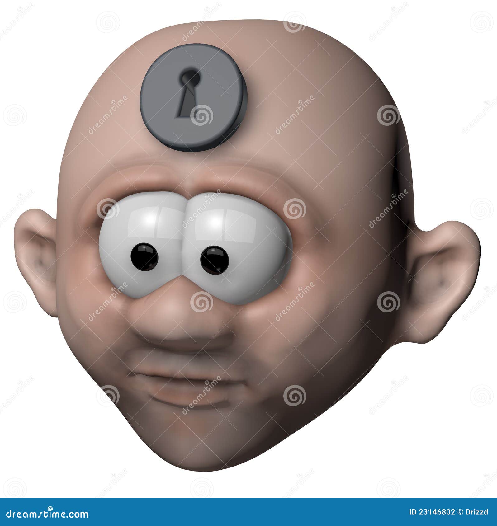 Mente travada acima ilustração stock. Ilustração de seguro - 23146802