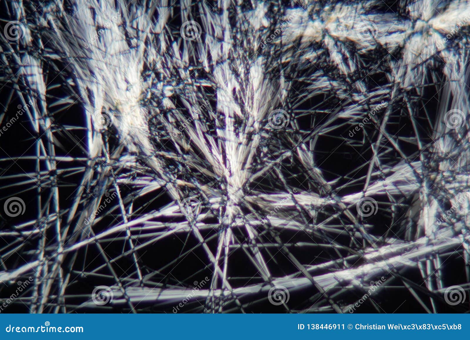 Menthol Crystals Under the Microscope Stock Image - Image of food ...