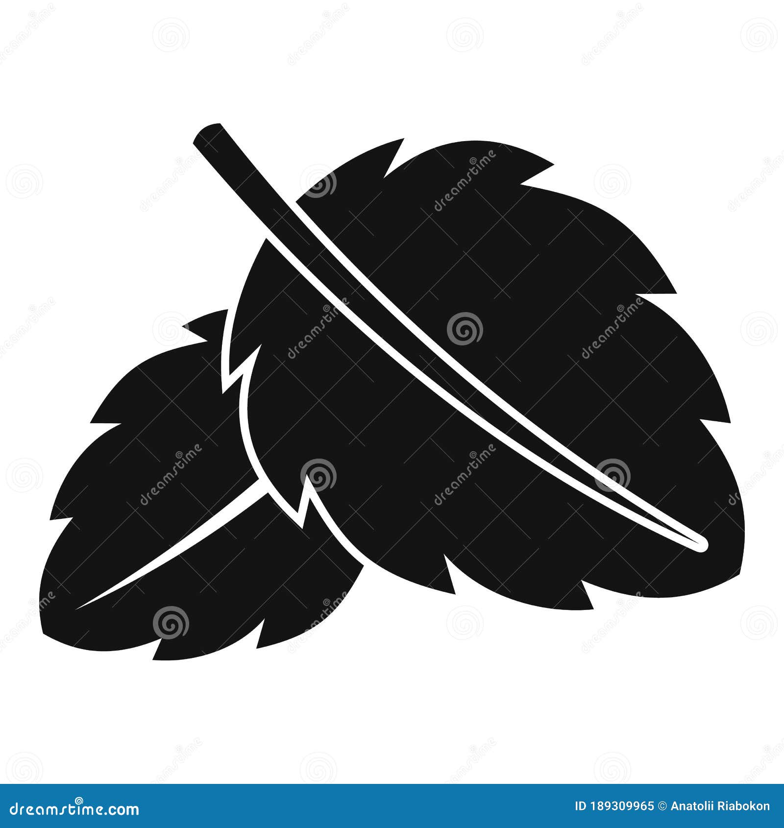 Menthol Leaves Icon, Simple Style Stock Vector - Illustration of object ...