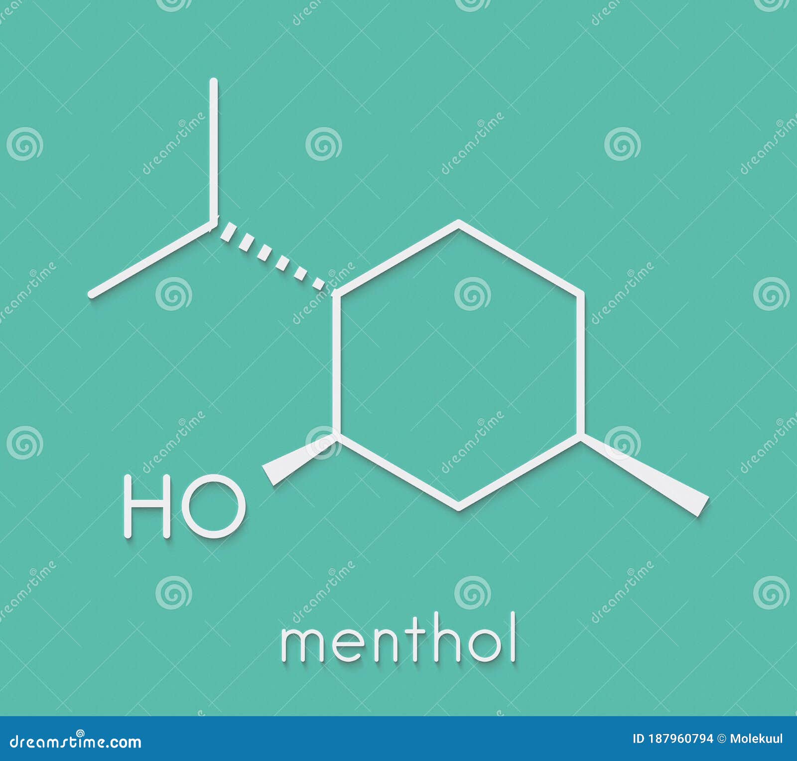Menthol Molecule Structure. Stock Photography | CartoonDealer.com #56761244