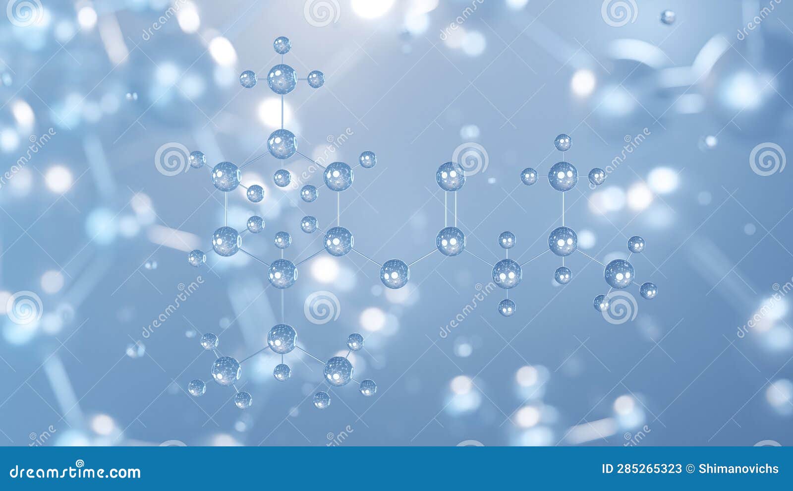 Menthyl Isovalerate Molecular Structure 3d, Flat Model, Validolum ...