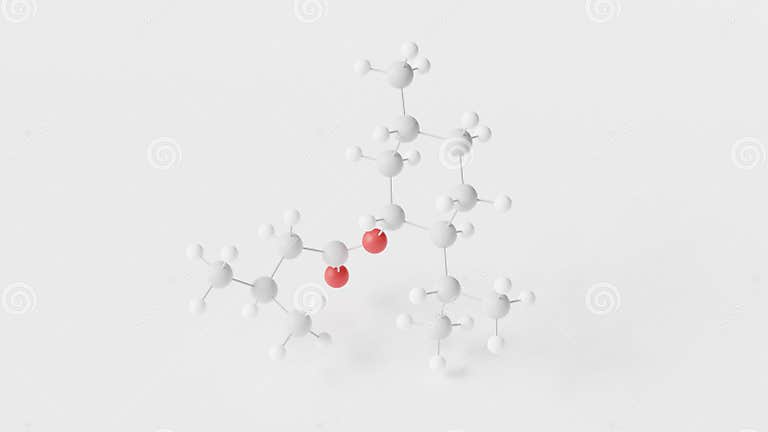 Menthyl Isovalerate Molecule 3d, Molecular Structure, Ball and Stick ...