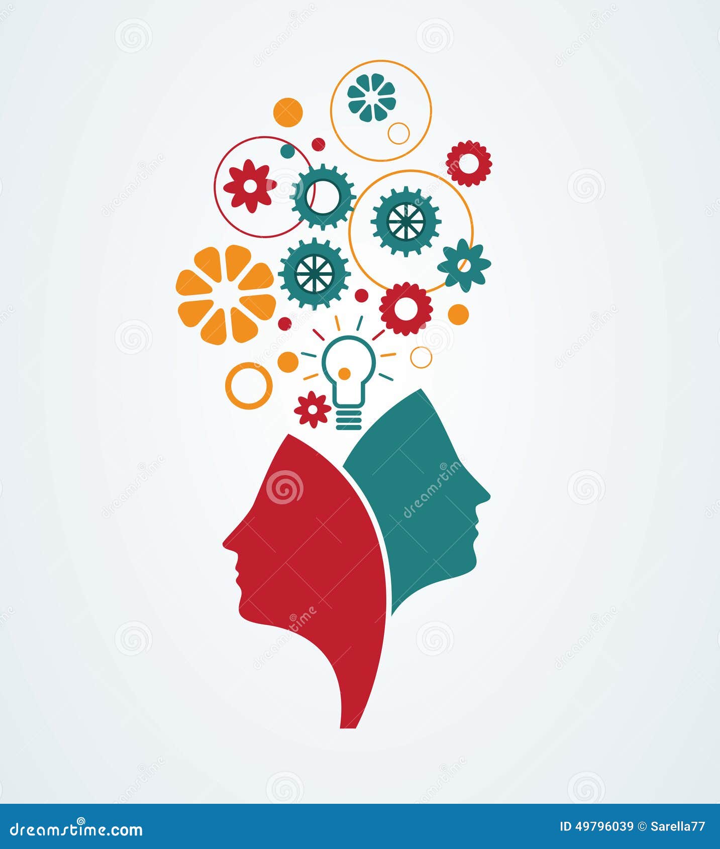 Menti creative illustrazione vettoriale. Illustrazione di disegno ...