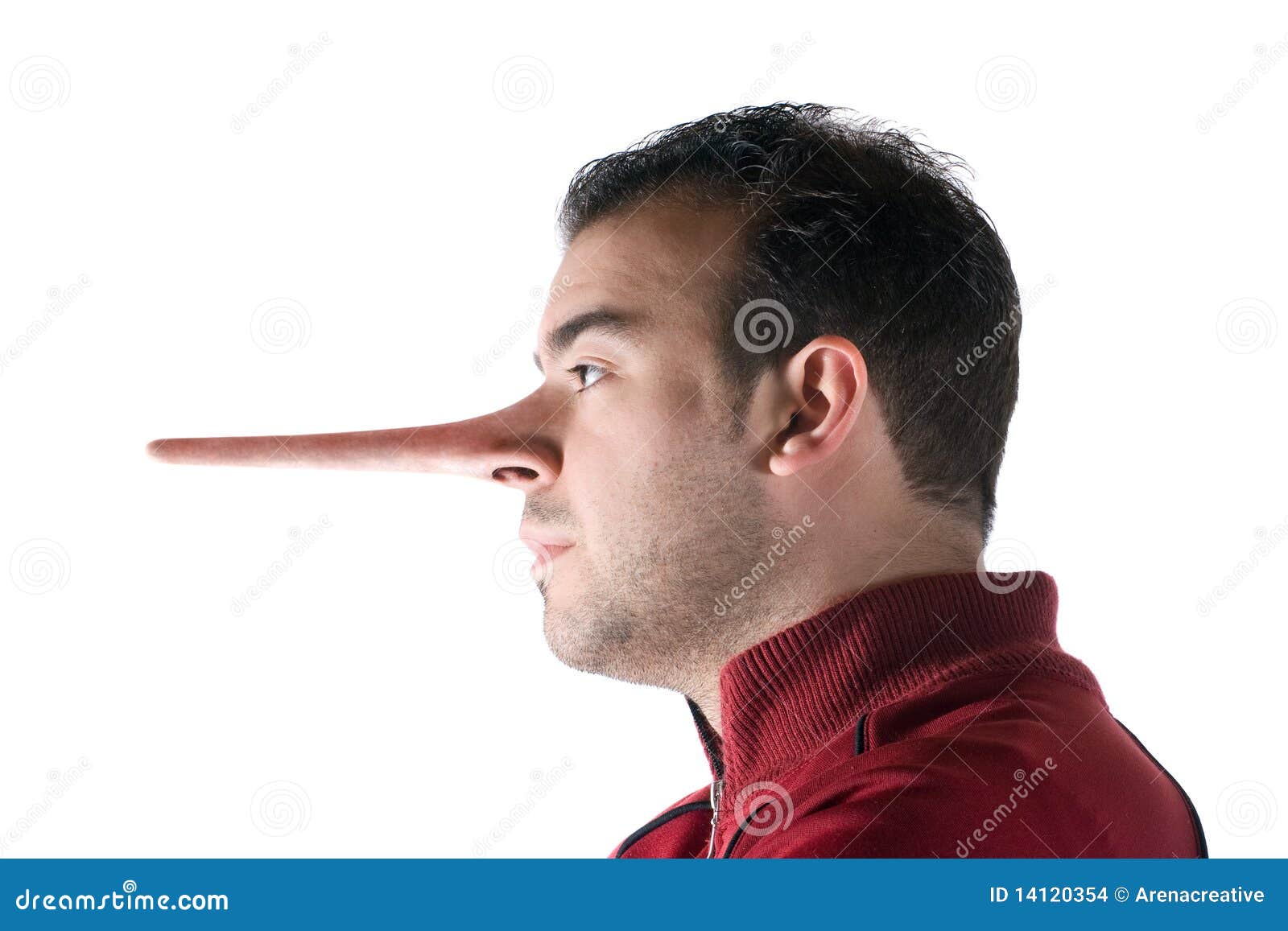 Mentiroso deshonesto foto de archivo. Imagen de pinocho - 14120354