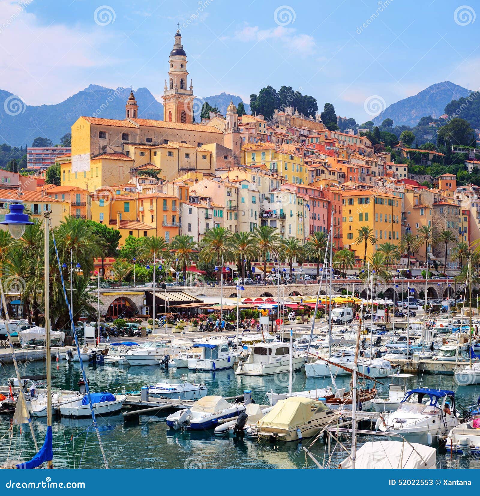 Menton, Frankreich stockbild. Bild von stadt, nett, rücksortierung ...