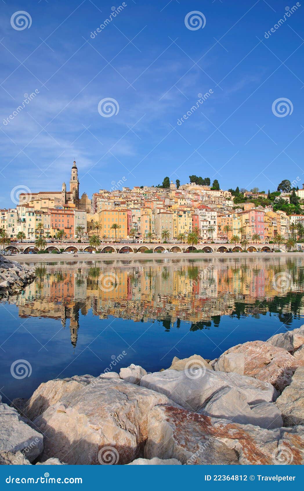 Menton,French Riviera stock photo. Image of idyllic, travel - 22364812