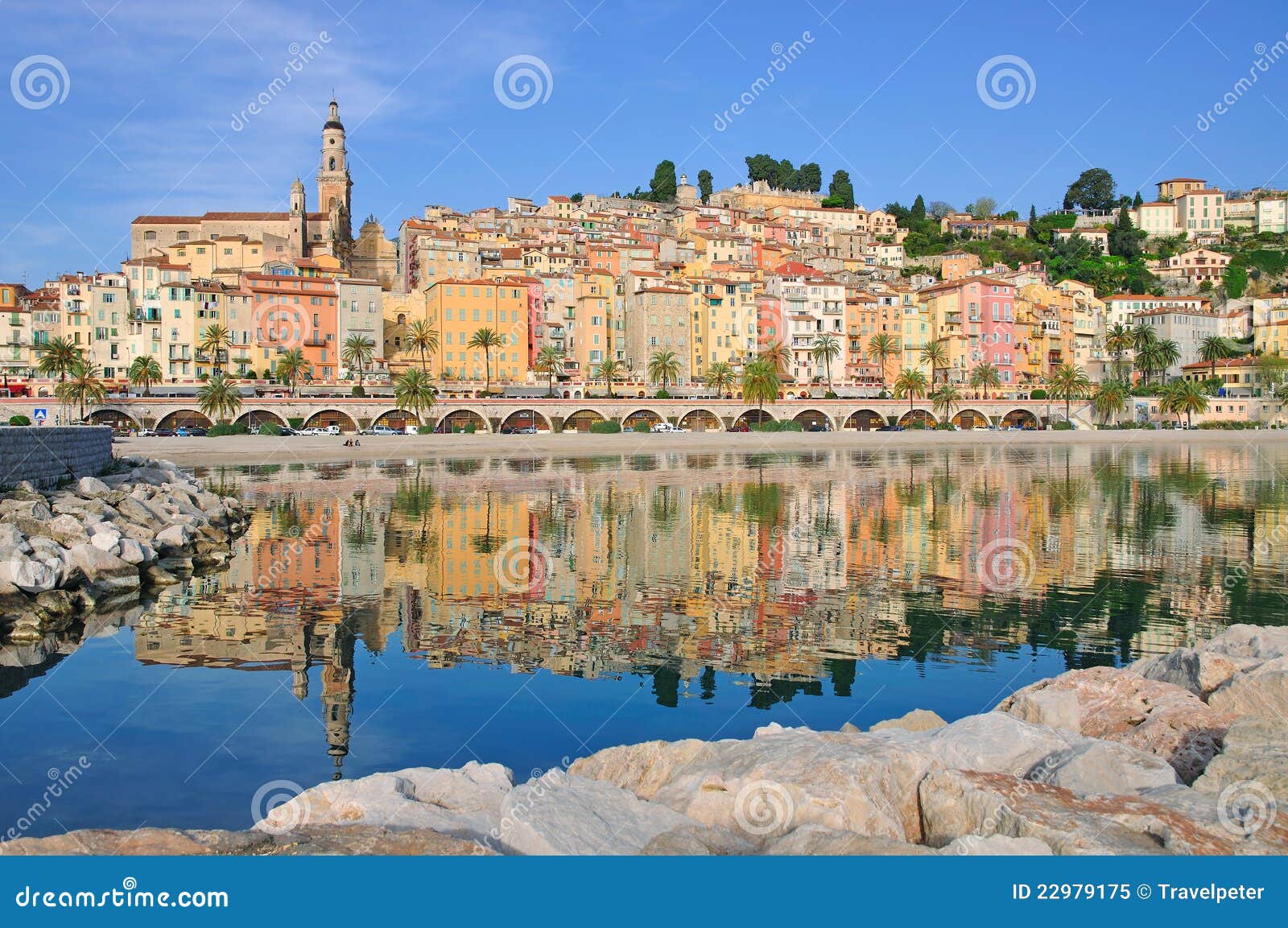 Menton,French Riviera stock image. Image of idyllic, france - 22979175