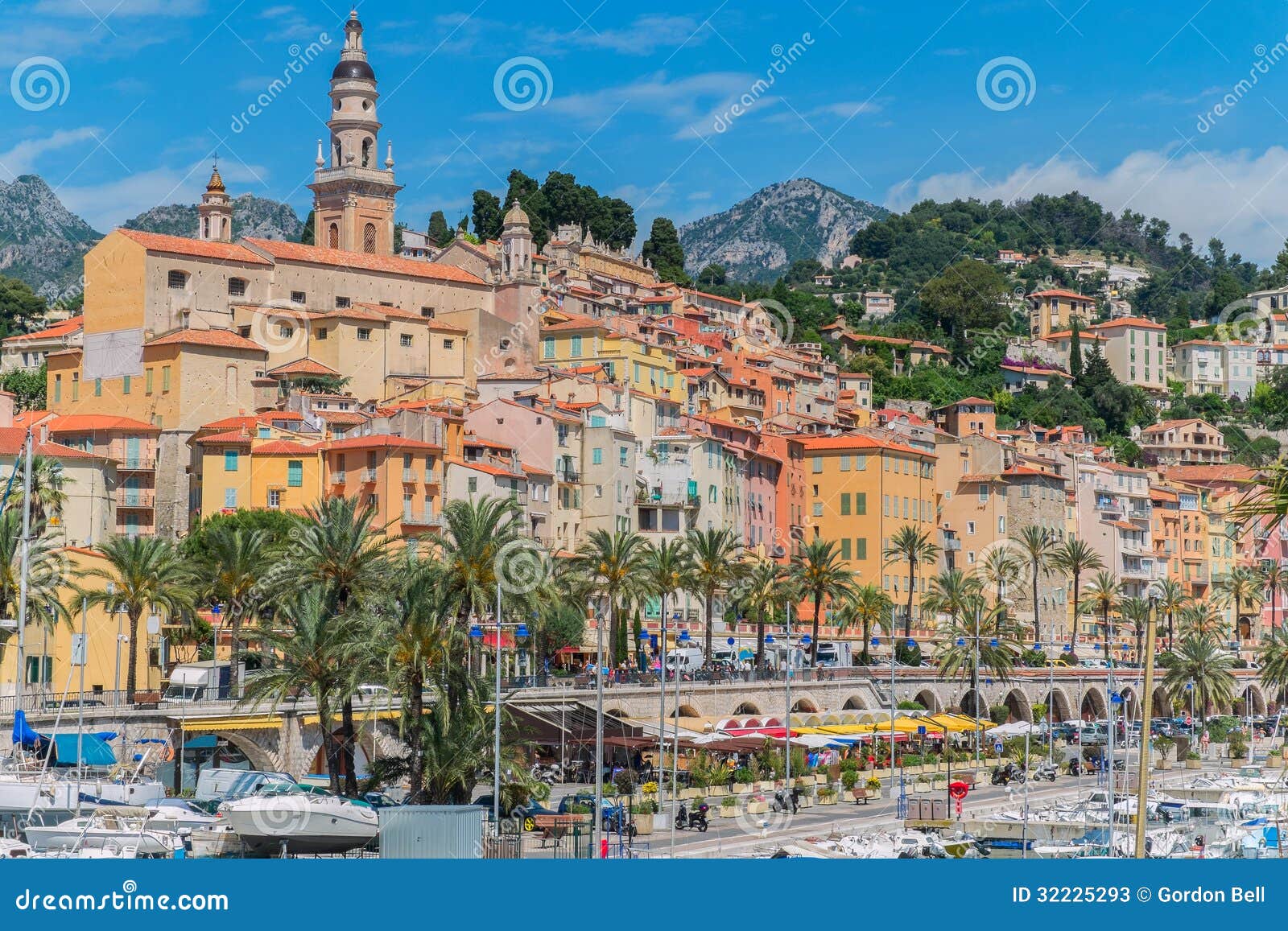 Mentone stock image. Image of europe, resort, mediterranean - 32225293