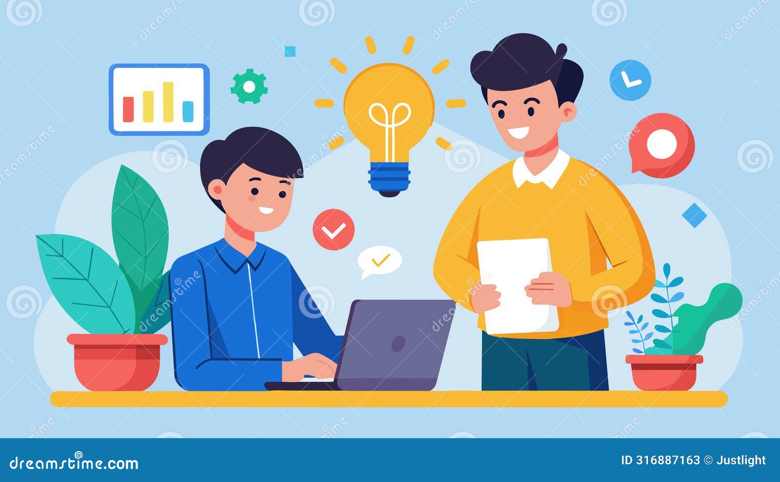 A Mentor and Mentee Participating in an Entrepreneurship Program with ...