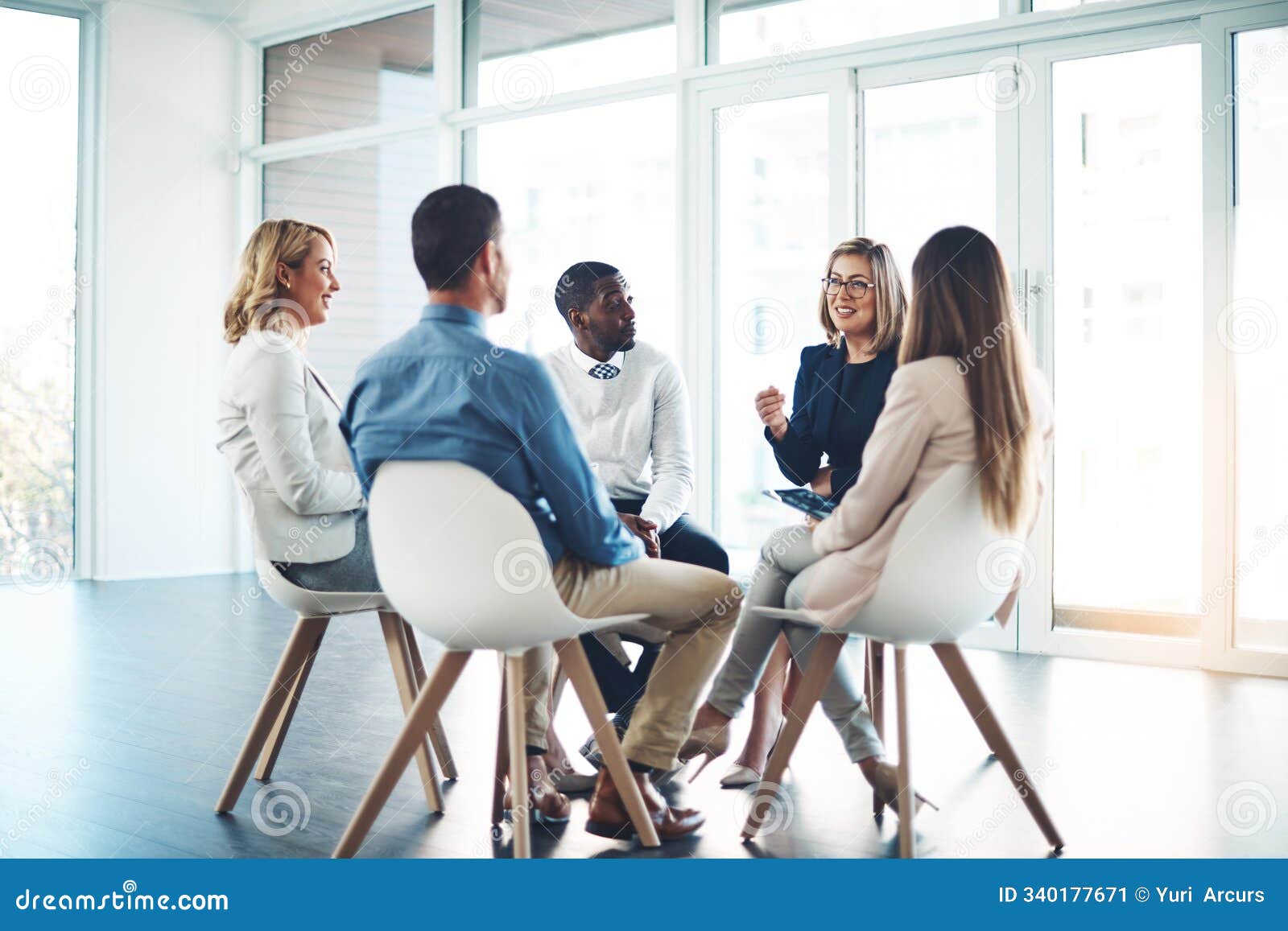 Mentor, Team Building and Coaching with Business People in Office for ...