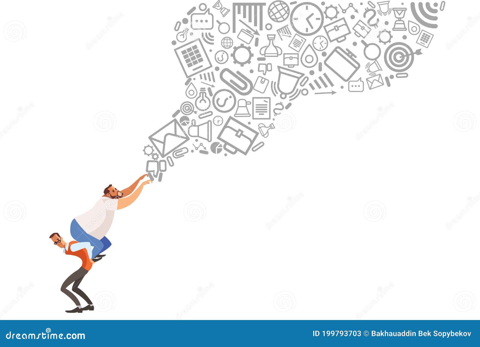 Mentoring Concept. Coaching Banner. Teamwork and Training. Corporate ...