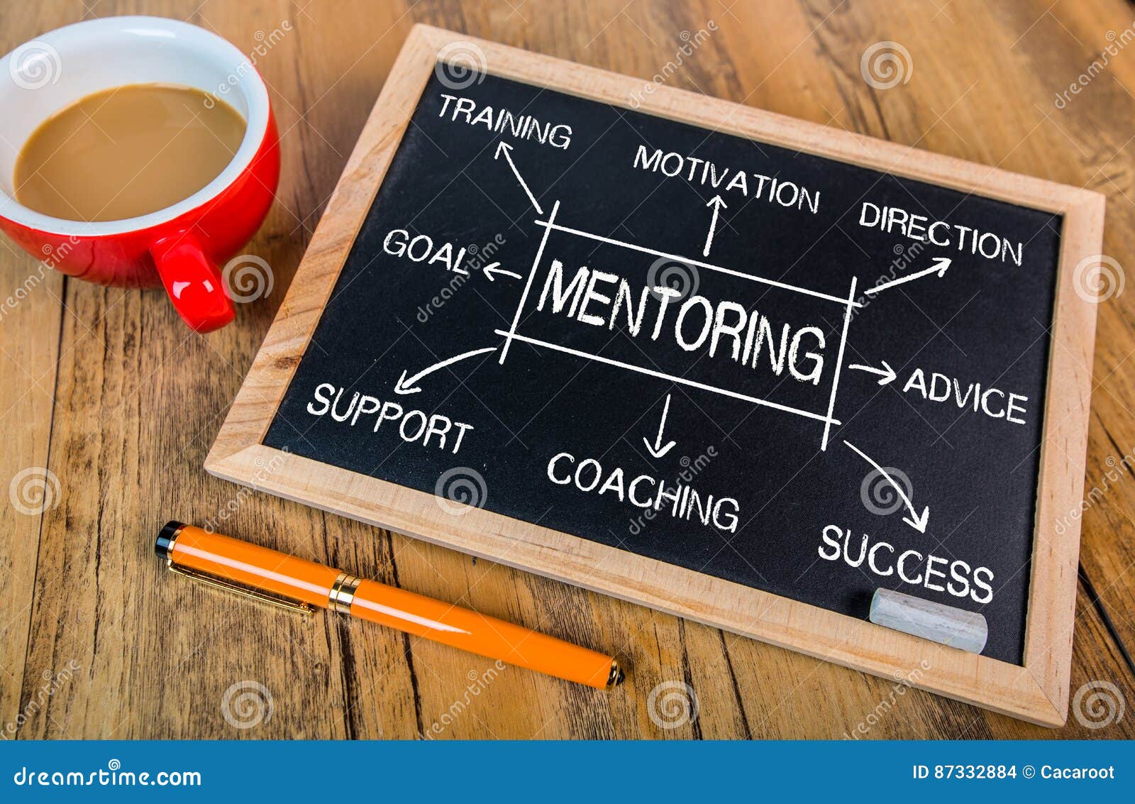Mentoring Concept Flowchart Stock Photo - Image of management, expert ...