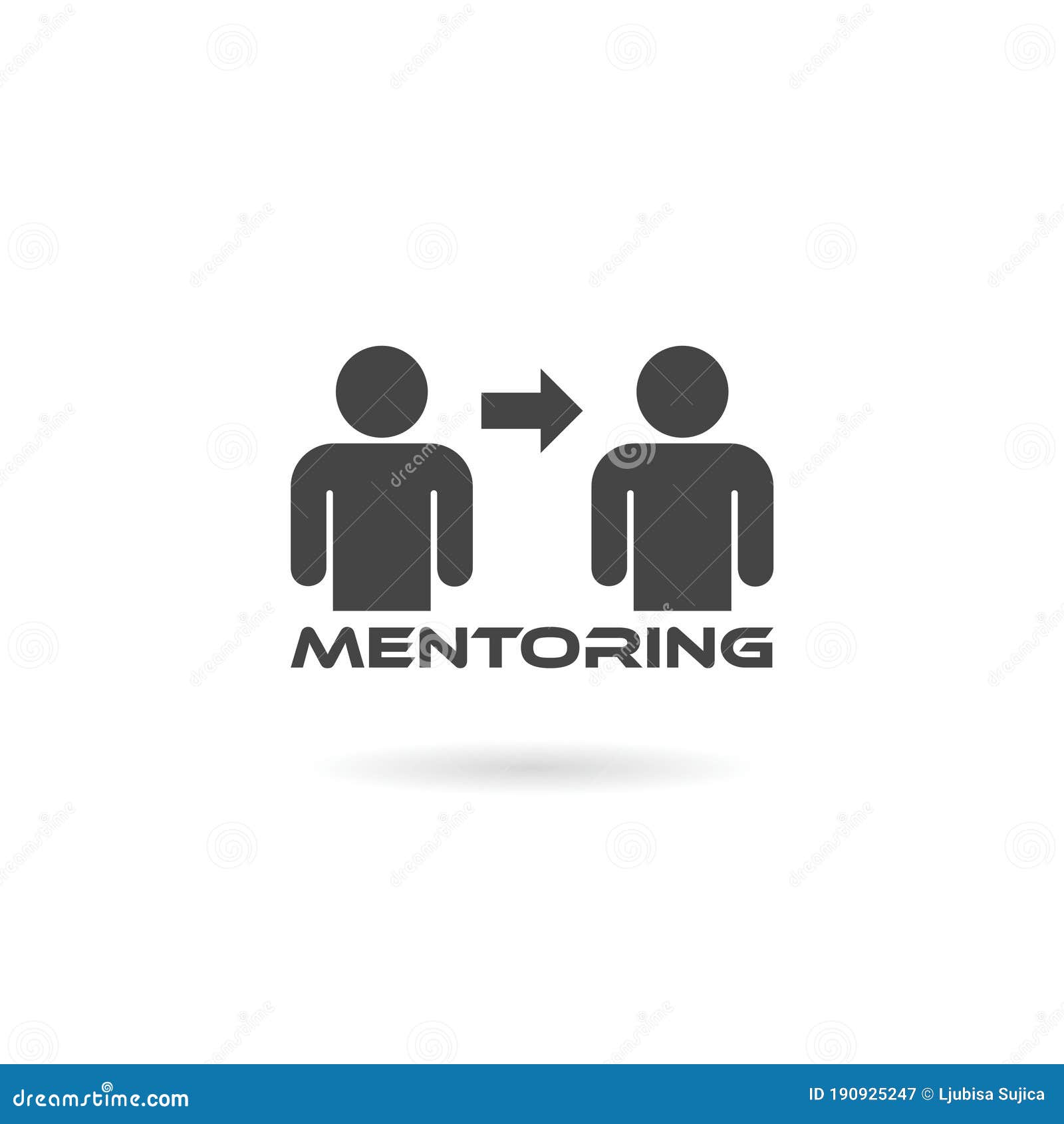 Mentoring Concept Icon with Shadow Stock Vector - Illustration of ...