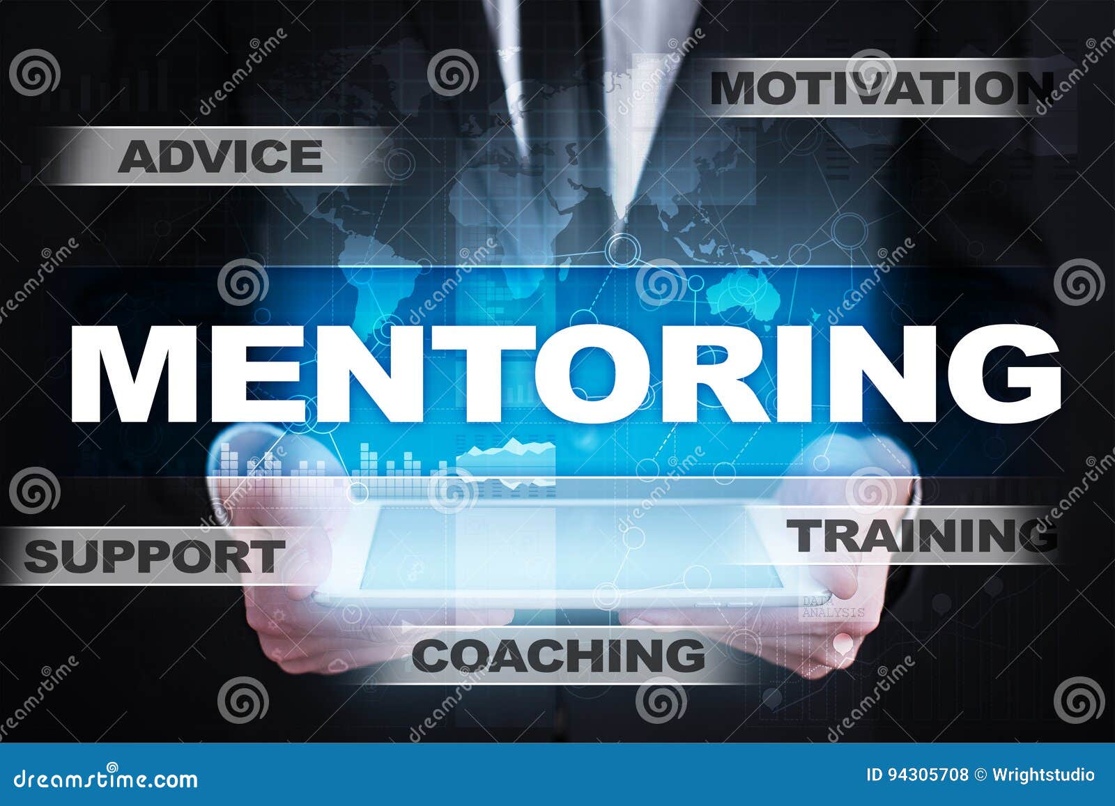Mentoring. Education Concept. E-Learning. Success. Stock Photo - Image ...